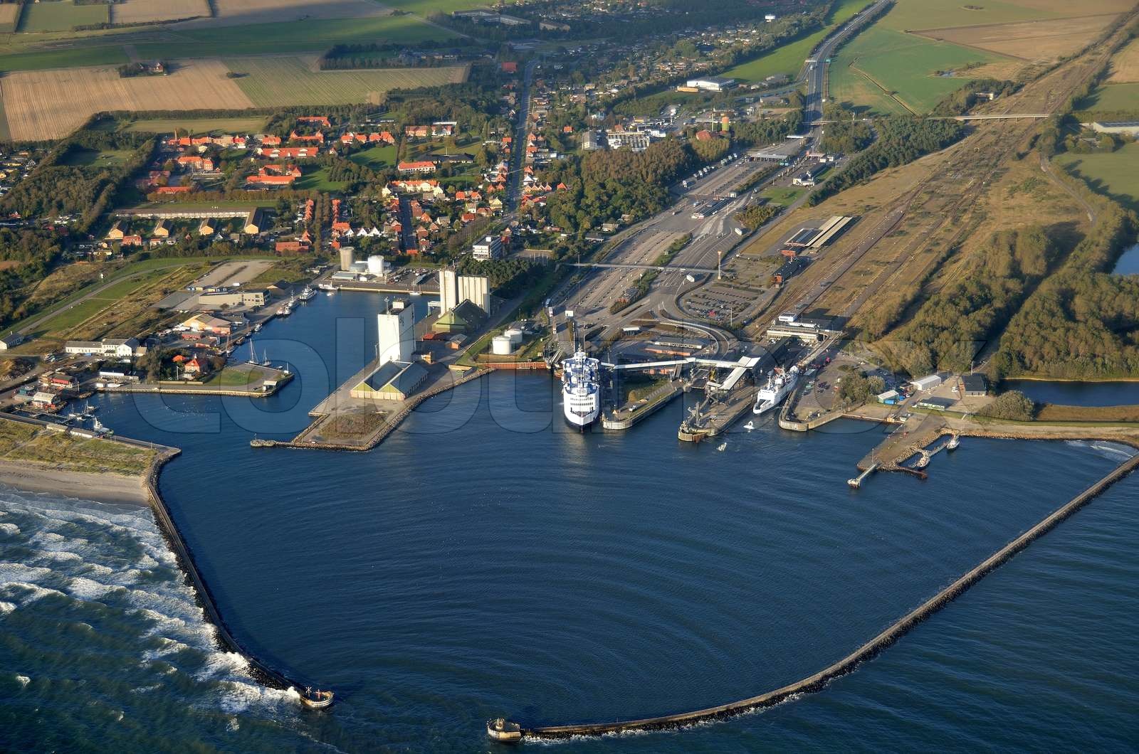 lolland, set, fra | Stock image | Colourbox