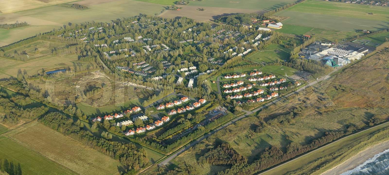 Lalandia på Lolland set fra luften | Stock foto | Colourbox