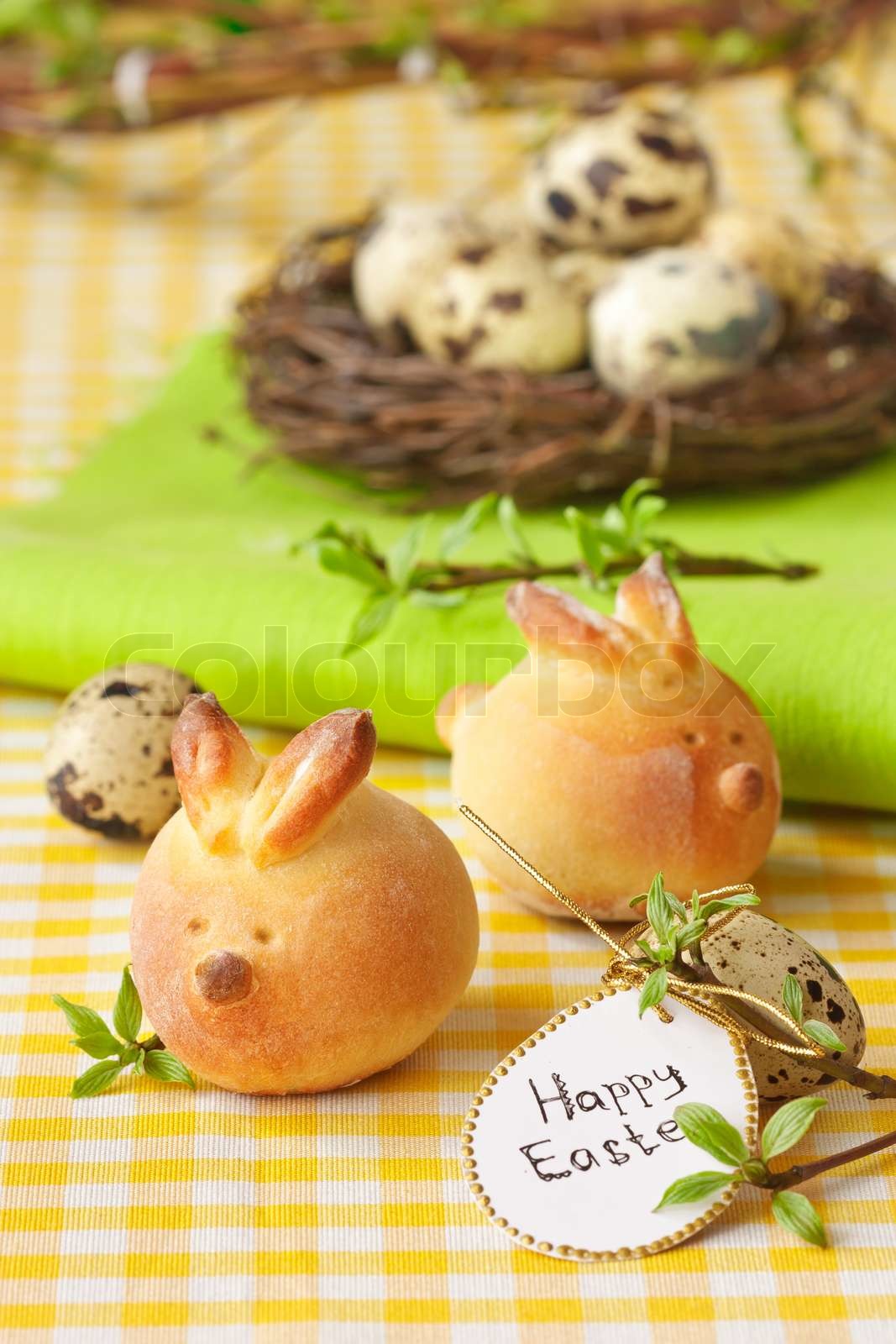Easter bunny buns | Stock image | Colourbox