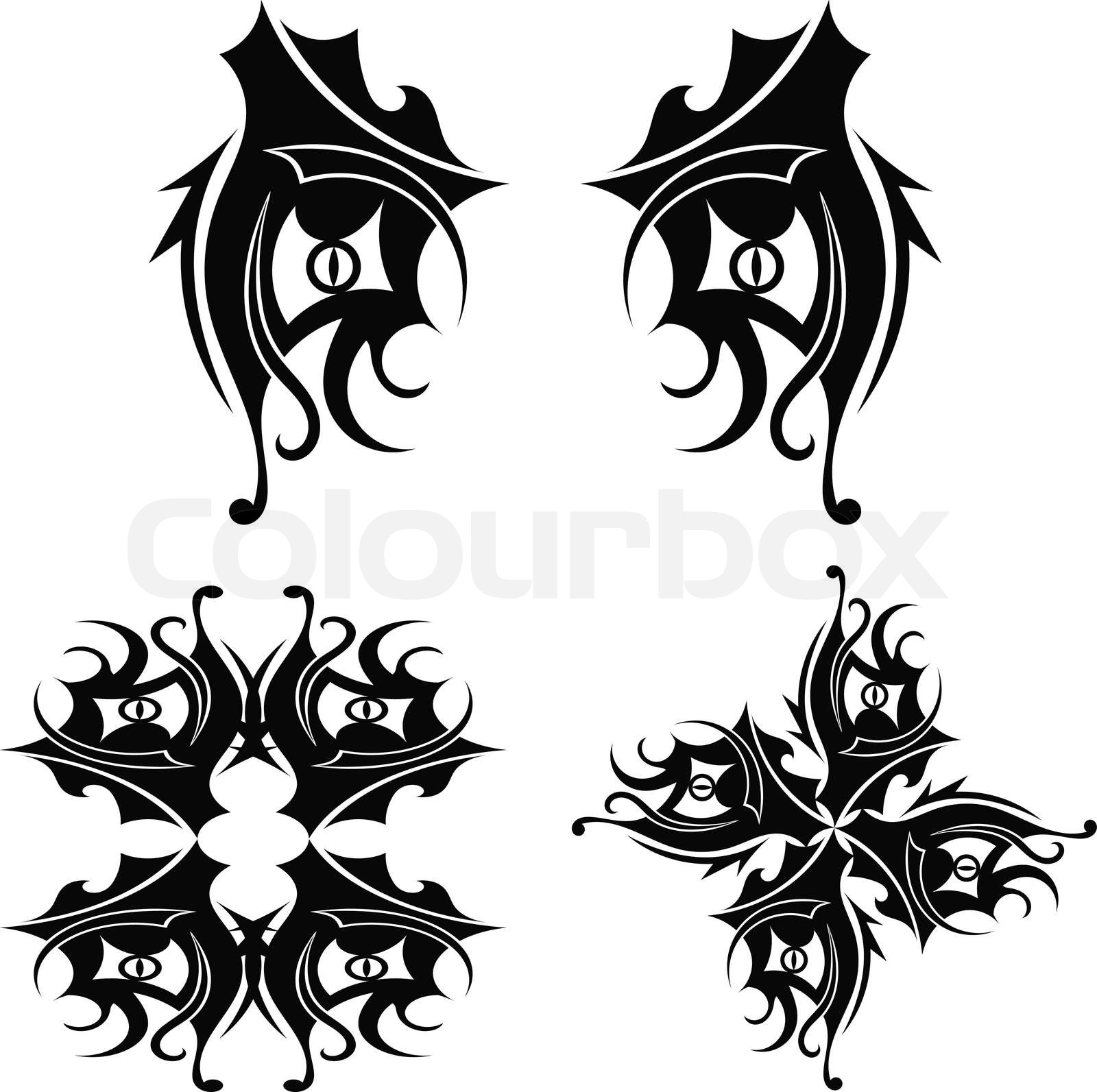 Graphic design Tribal tattoo | Stock vector | Colourbox