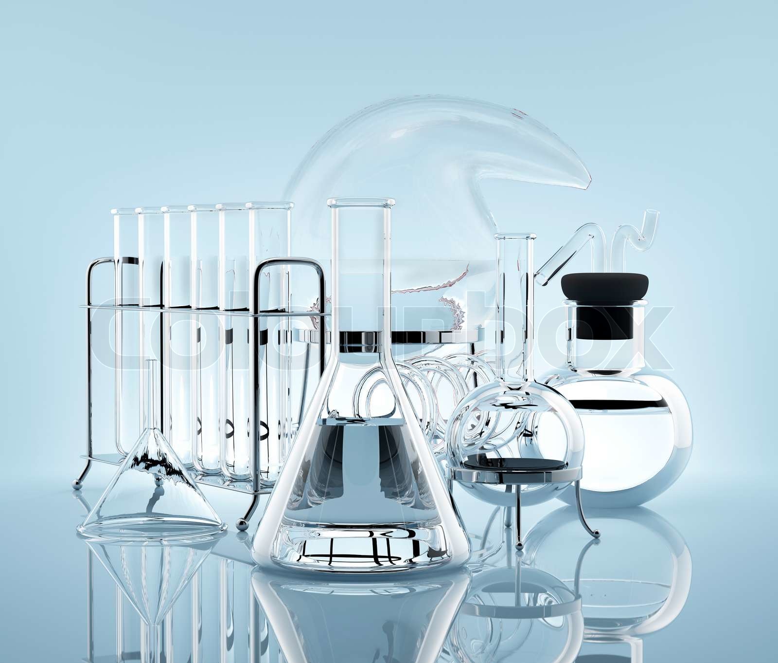 Ausrüstung für chemische Experimente | Stock Bild | Colourbox
