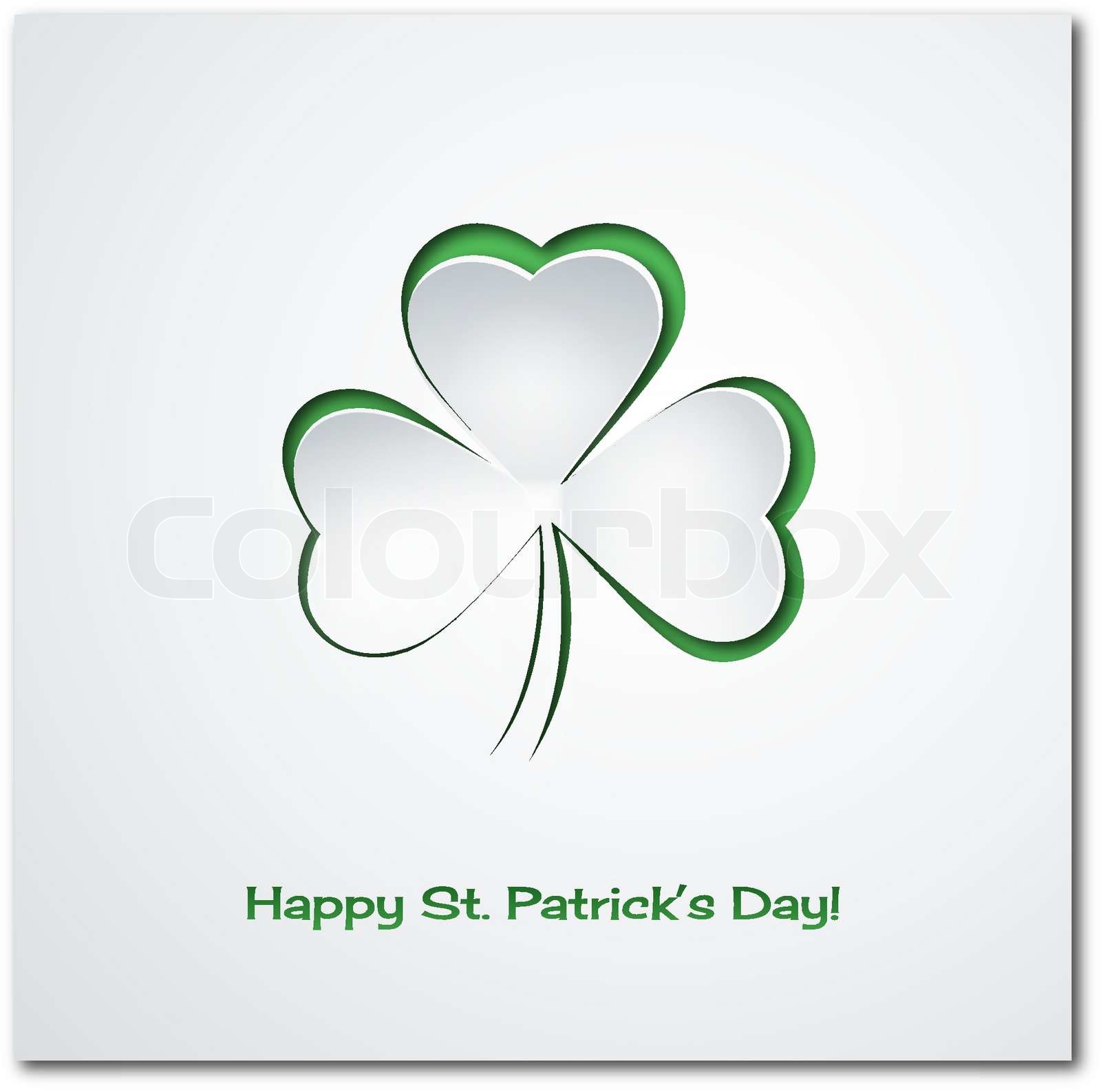 Clover card | Stock vector | Colourbox