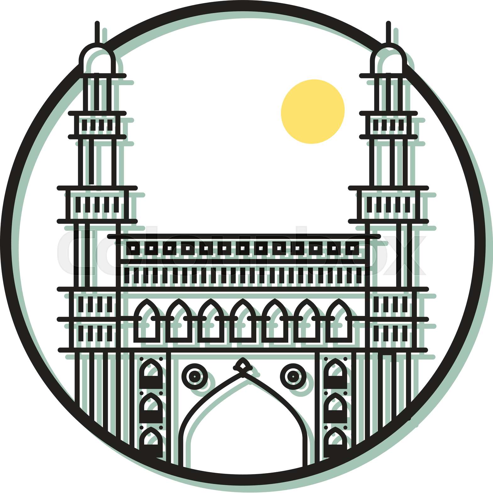 Charminar Logo Vector