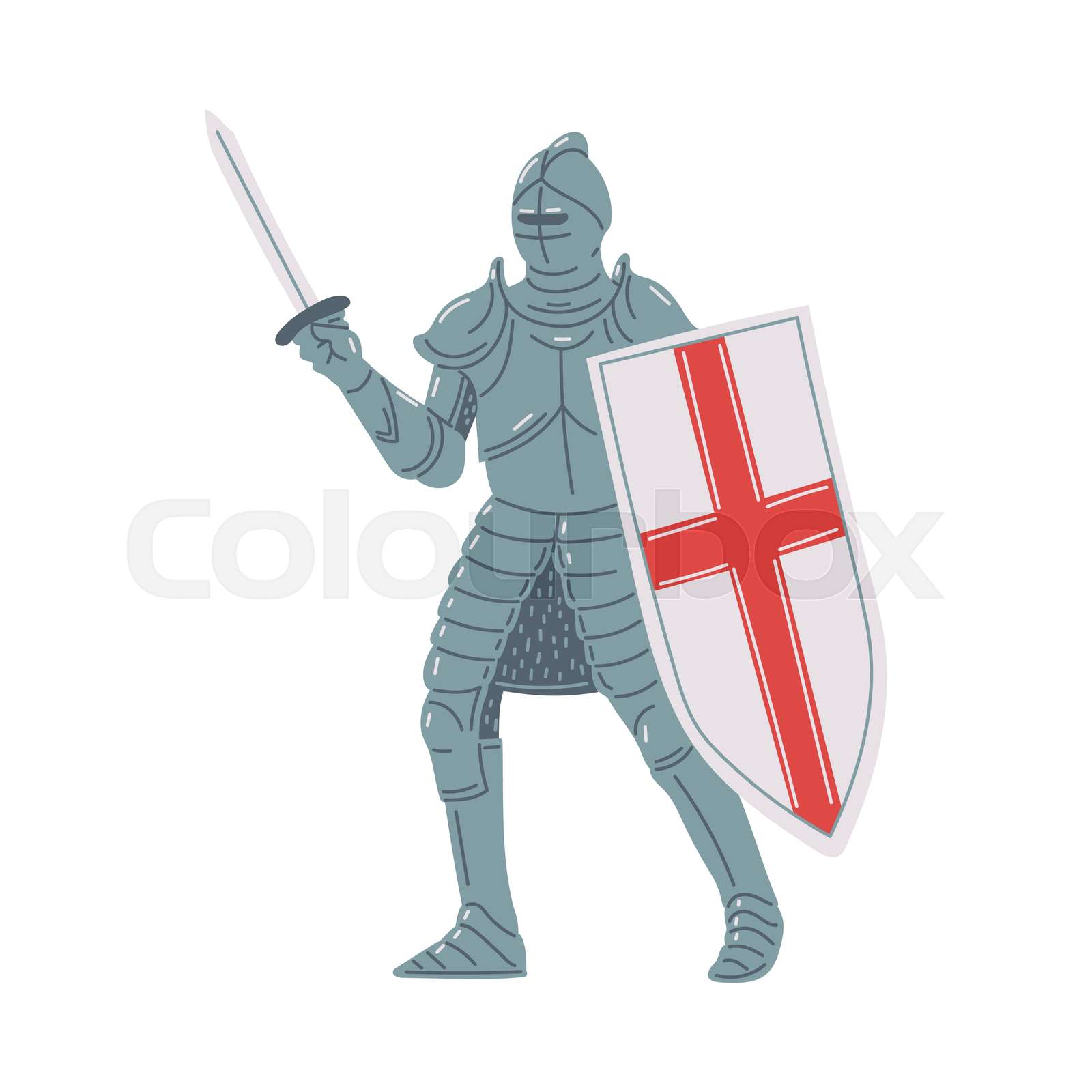 Medieval Knight Shield Drawing