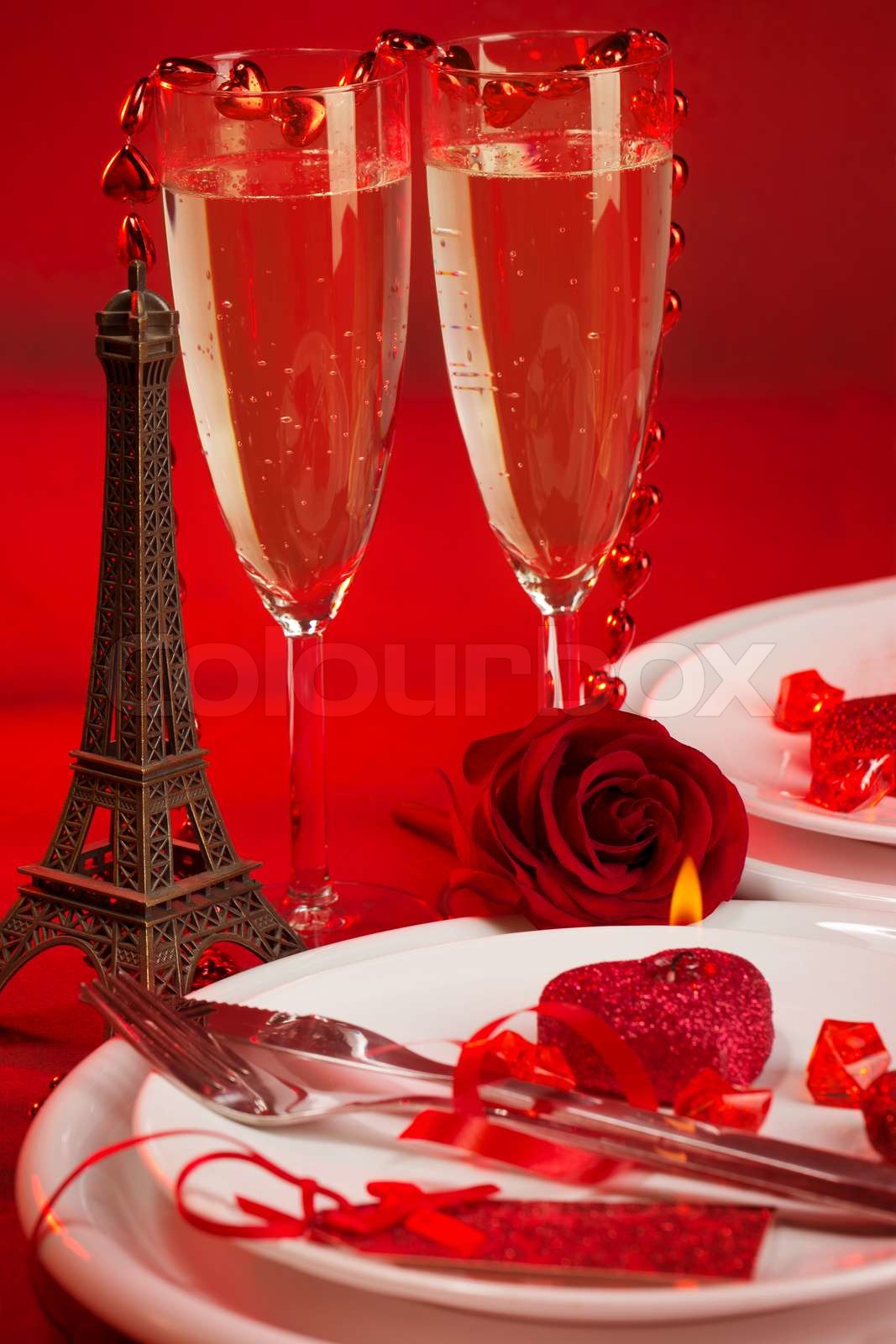 Romantic dinner in Paris | Stock image | Colourbox