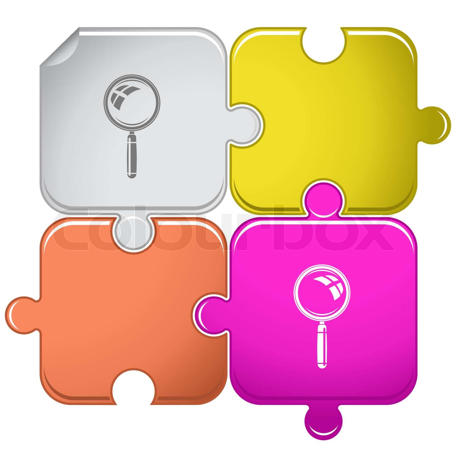 Vector puzzle | Stock vector | Colourbox