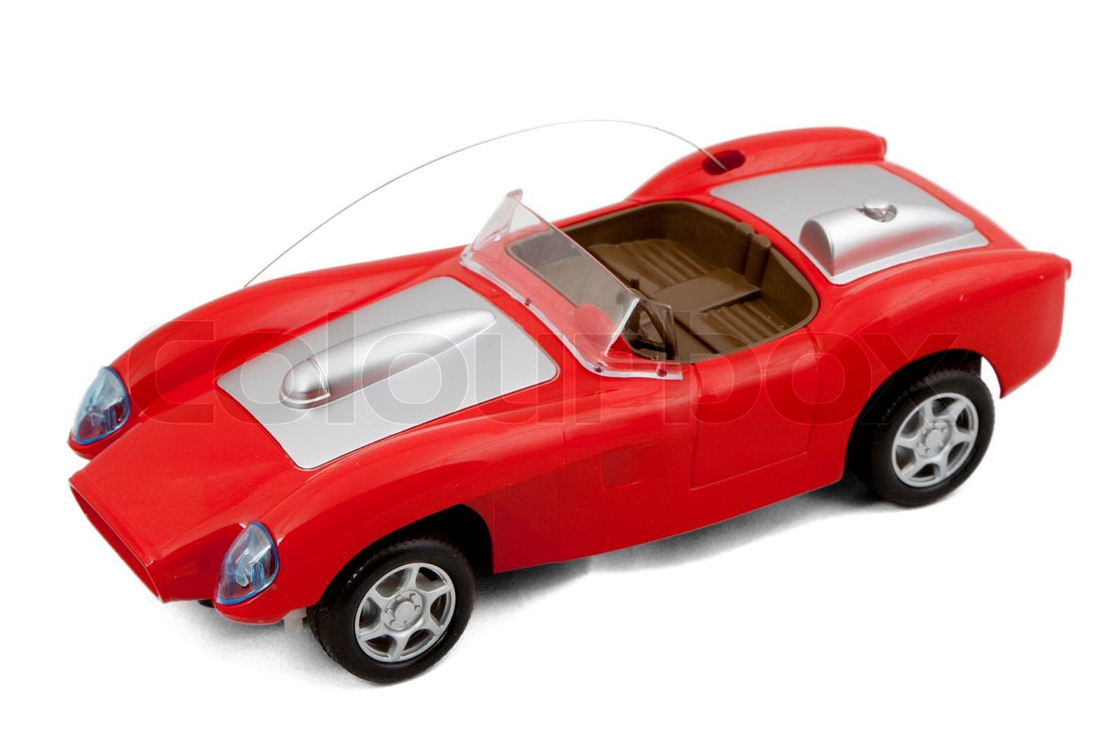 Red toy racing car isolated | Stock image | Colourbox