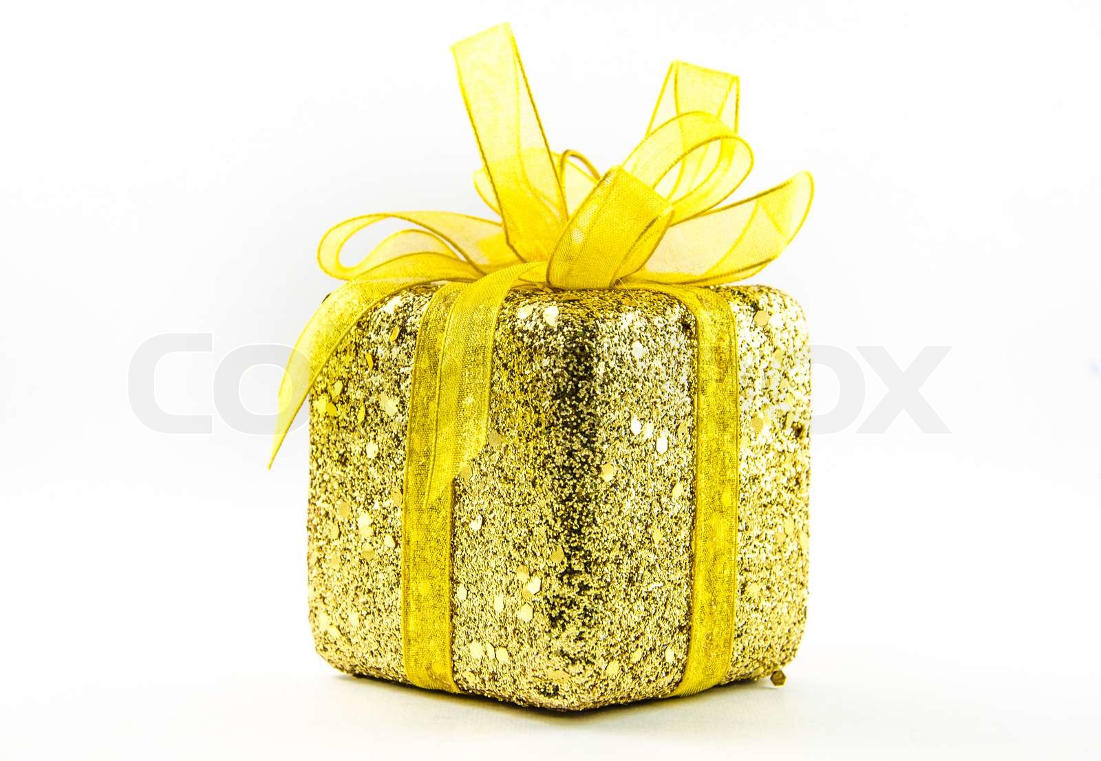 Yellow Giftbox | Stock image | Colourbox