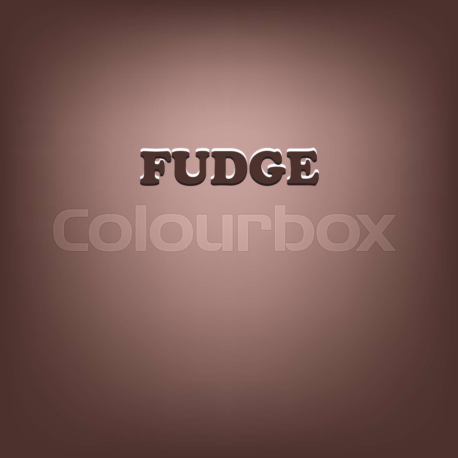 Fudge poster | Stock vector | Colourbox
