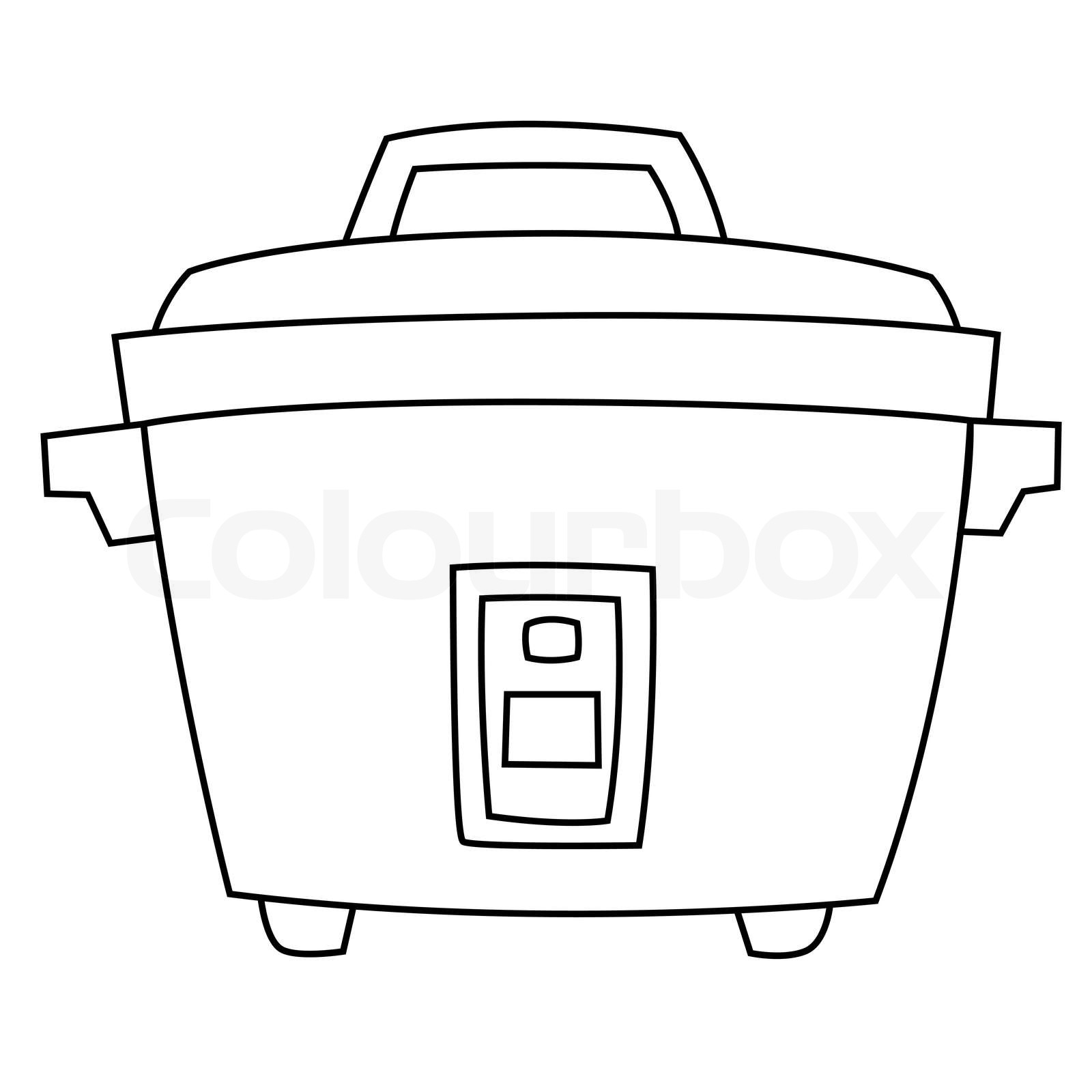 Rice cooker | Stock vector | Colourbox