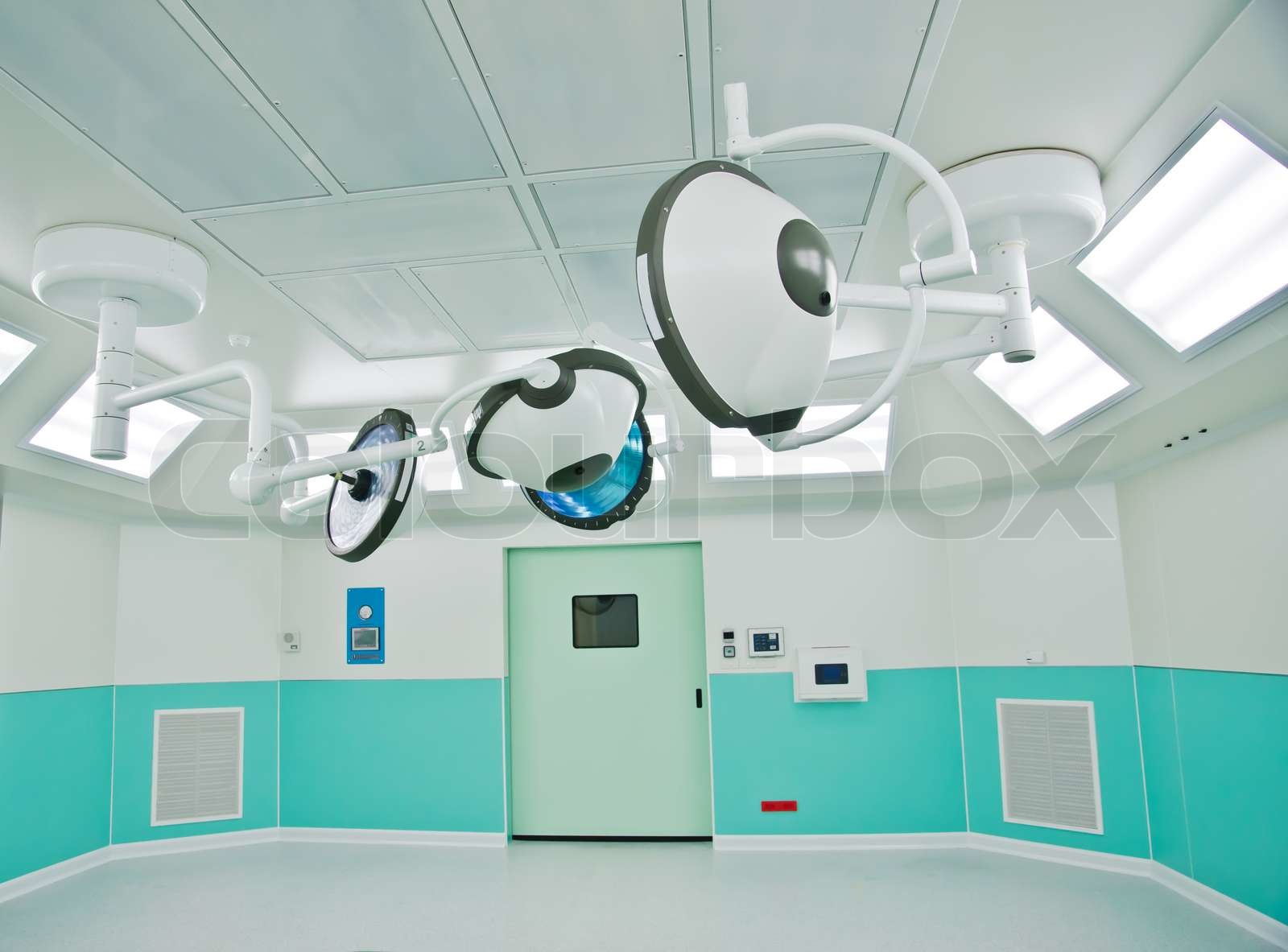 Lighting in surgery room in hospital | Stock image | Colourbox