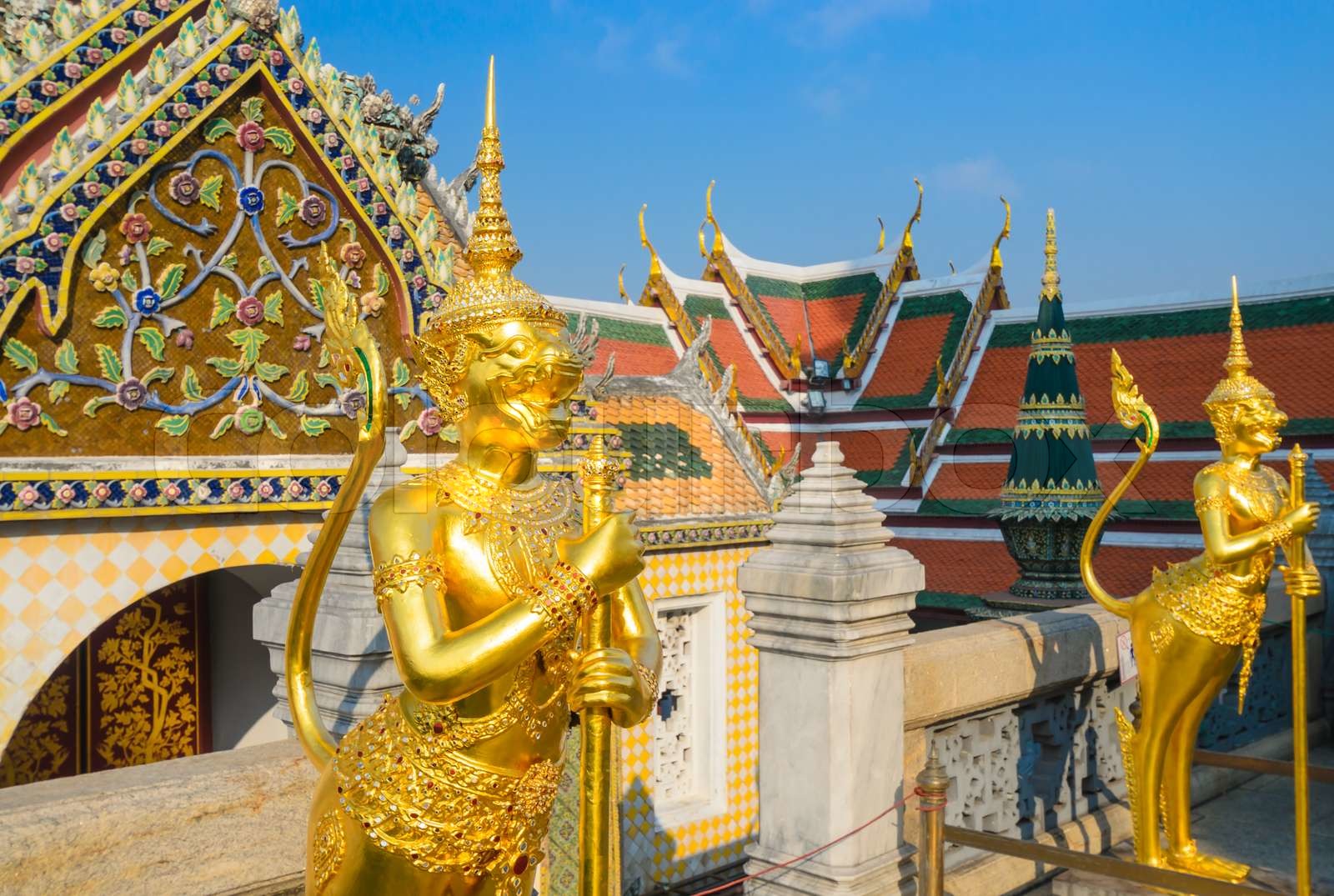 Gold statue | Stock image | Colourbox