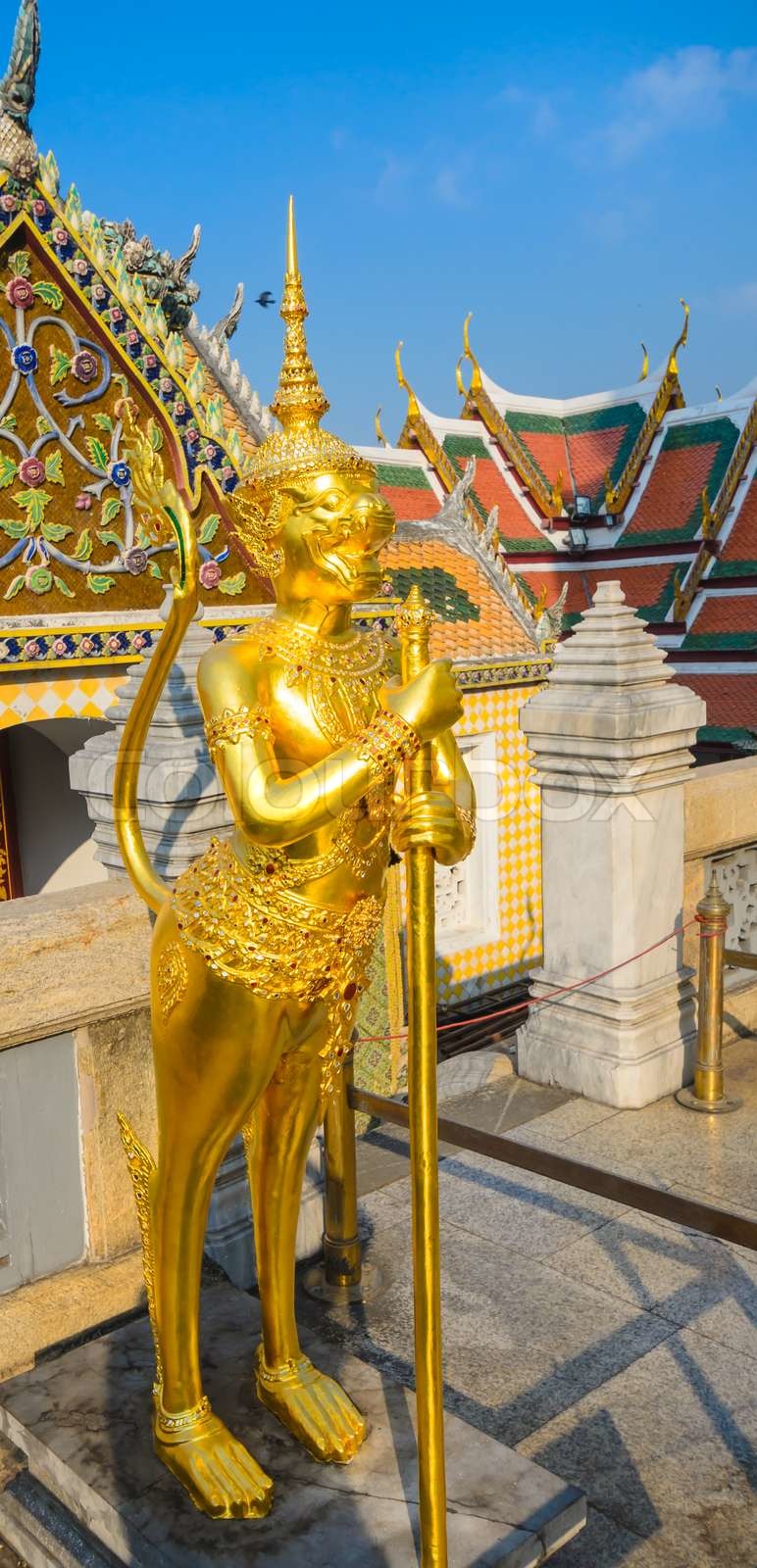 Gold statue | Stock image | Colourbox