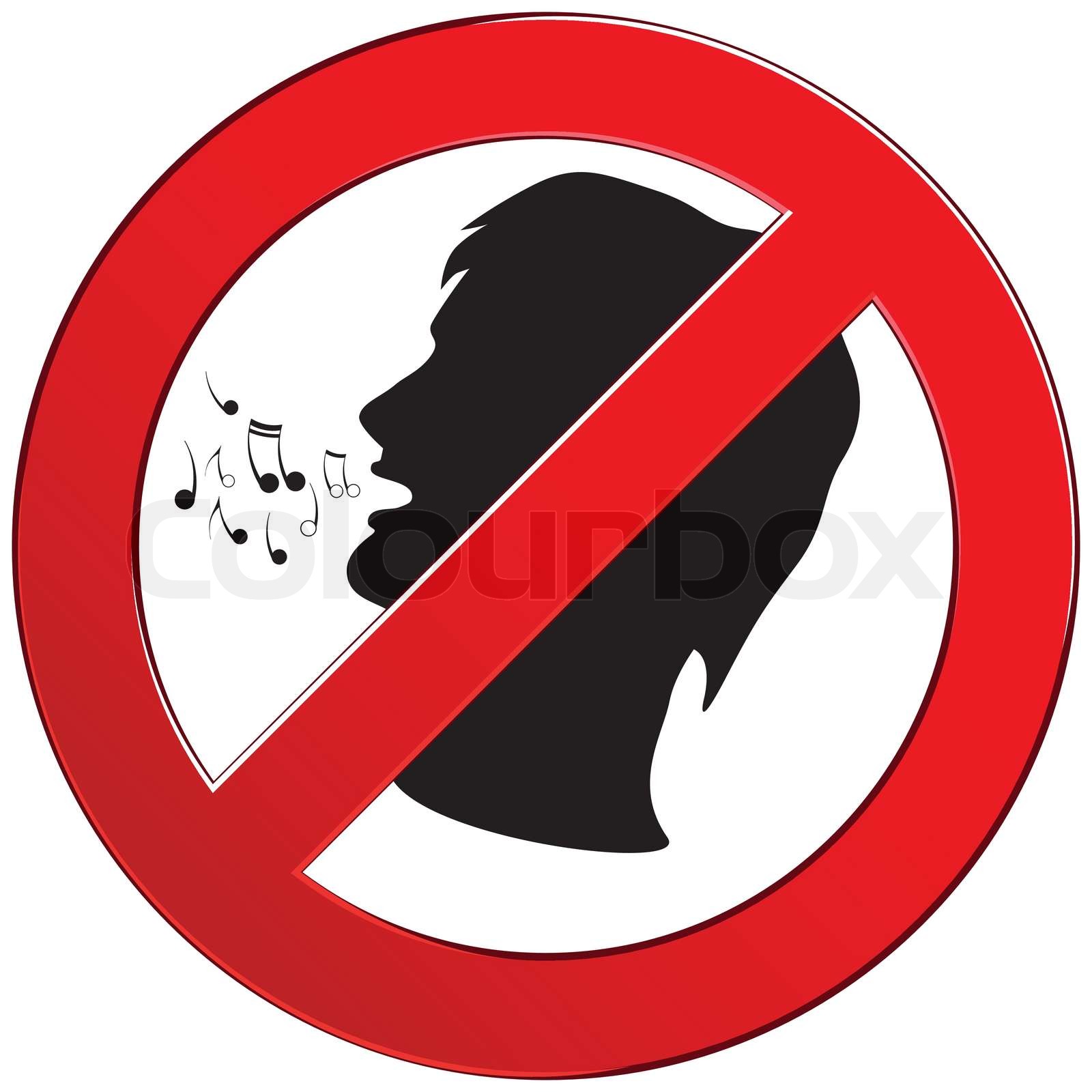 No speak Zeichen | Stock-Vektor | Colourbox