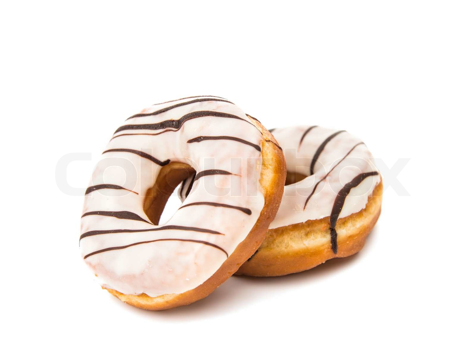 iced donut isolated | Stock image | Colourbox
