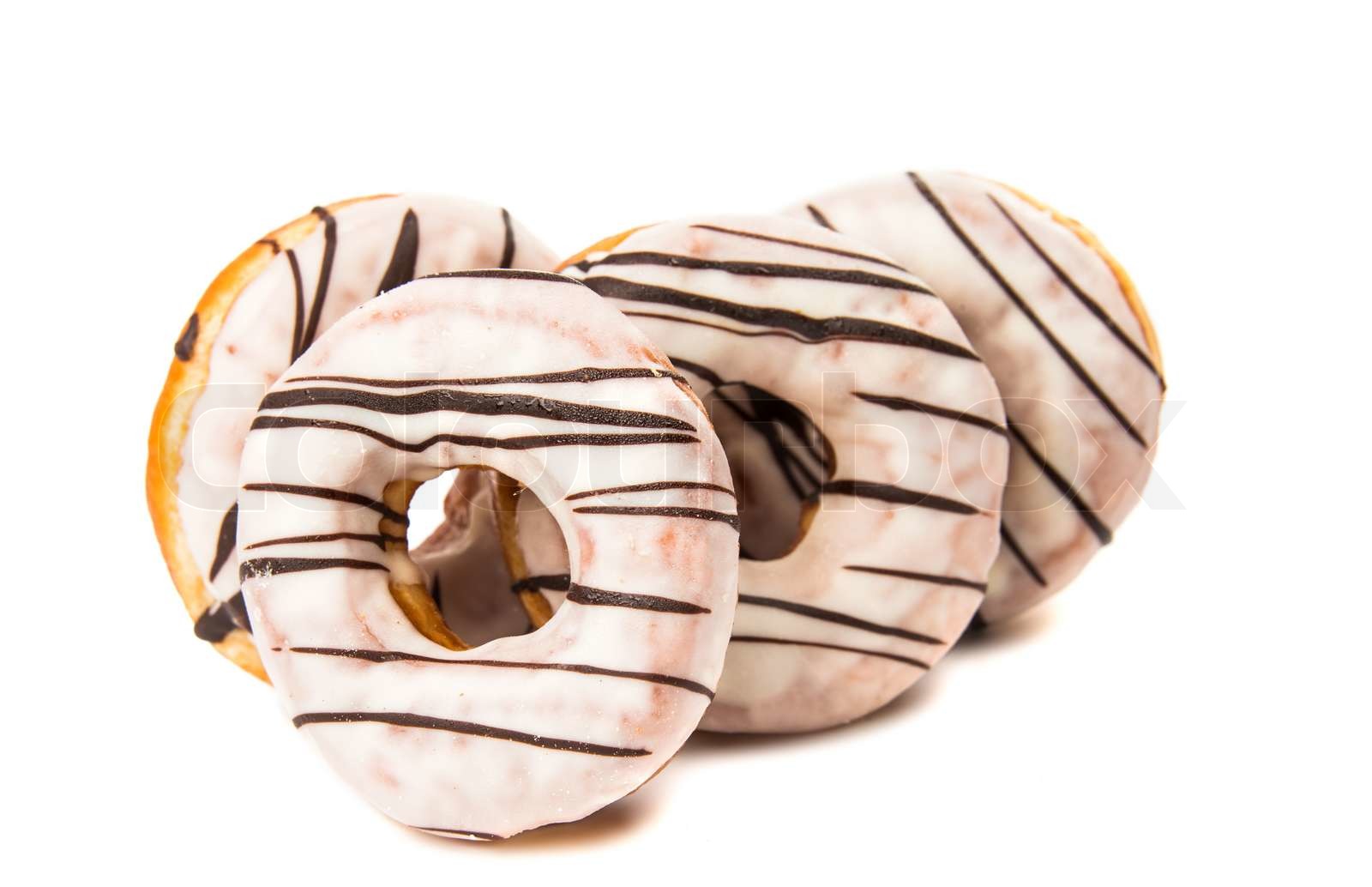 iced donut isolated | Stock image | Colourbox