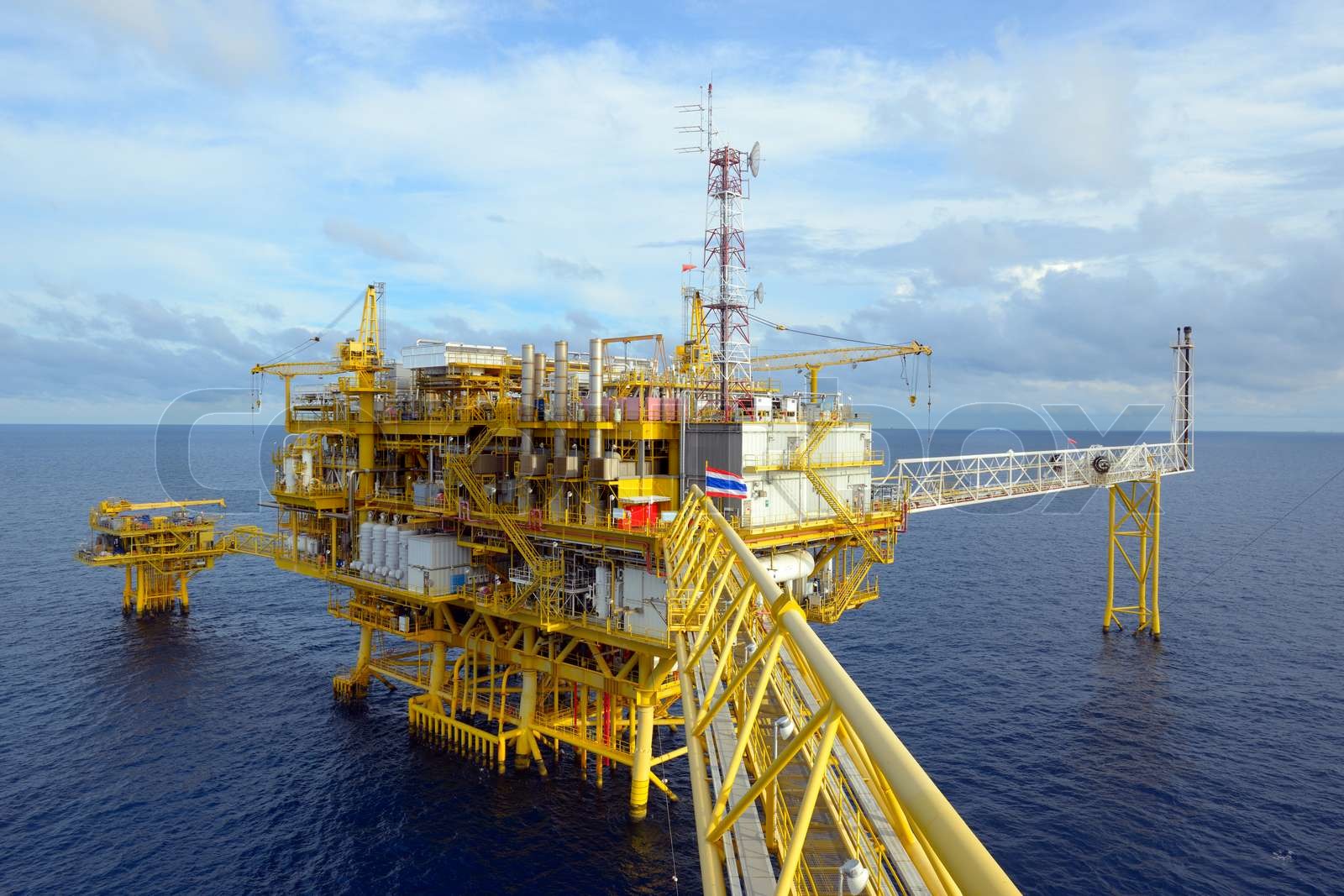 The offshore oil rig | Stock image | Colourbox