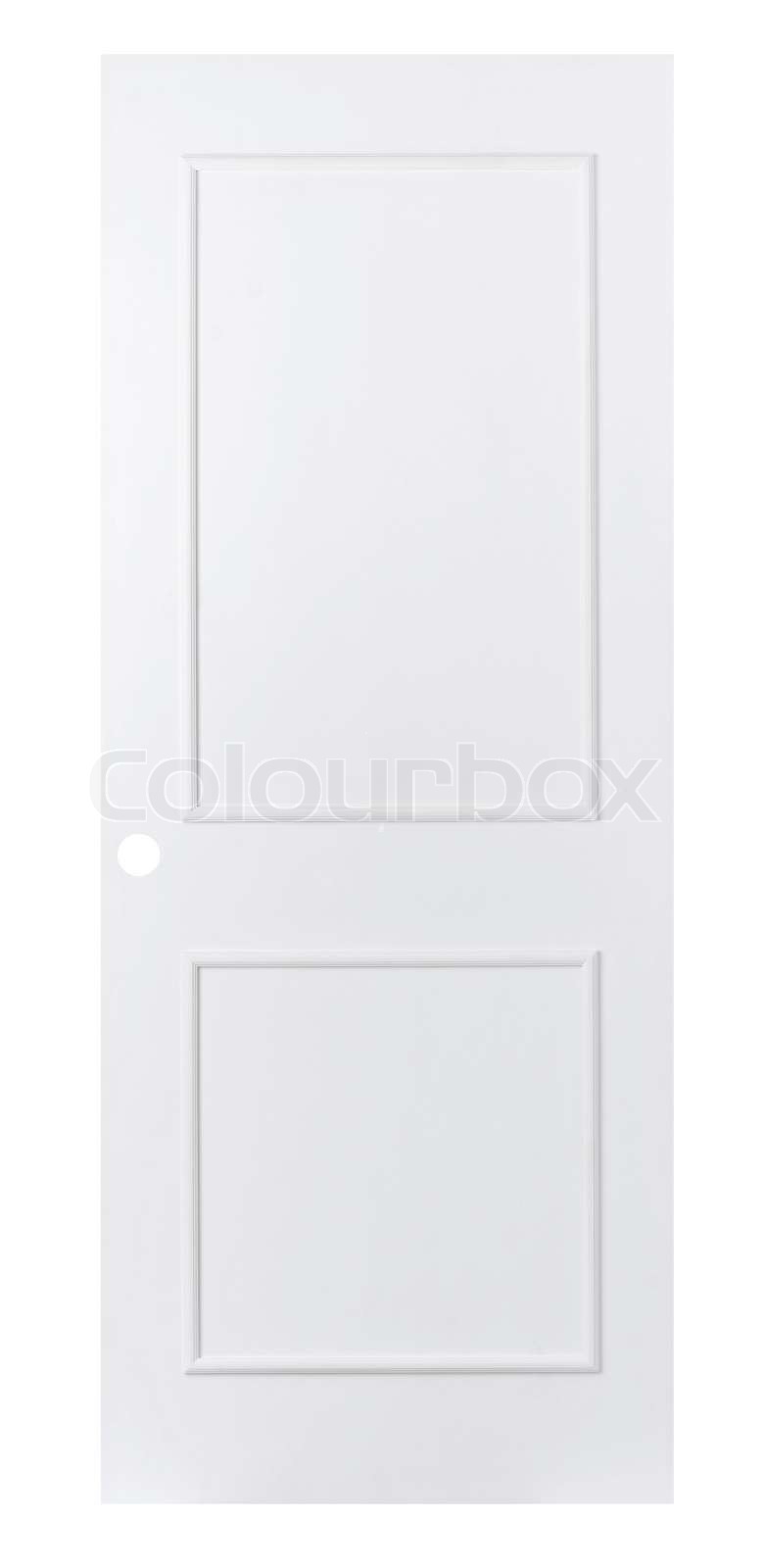Plain white door | Stock image | Colourbox