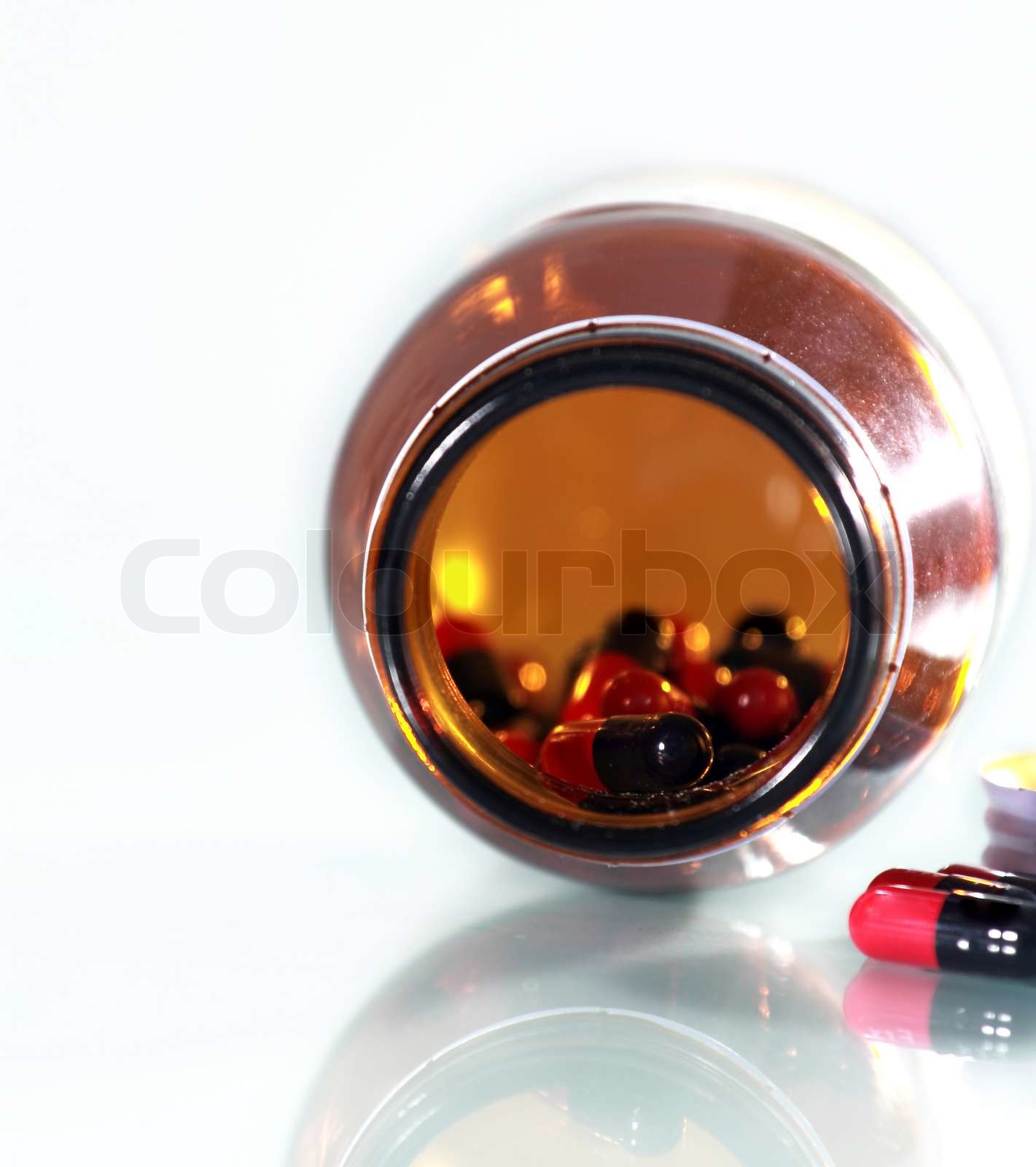 Close up of capsules | Stock image | Colourbox