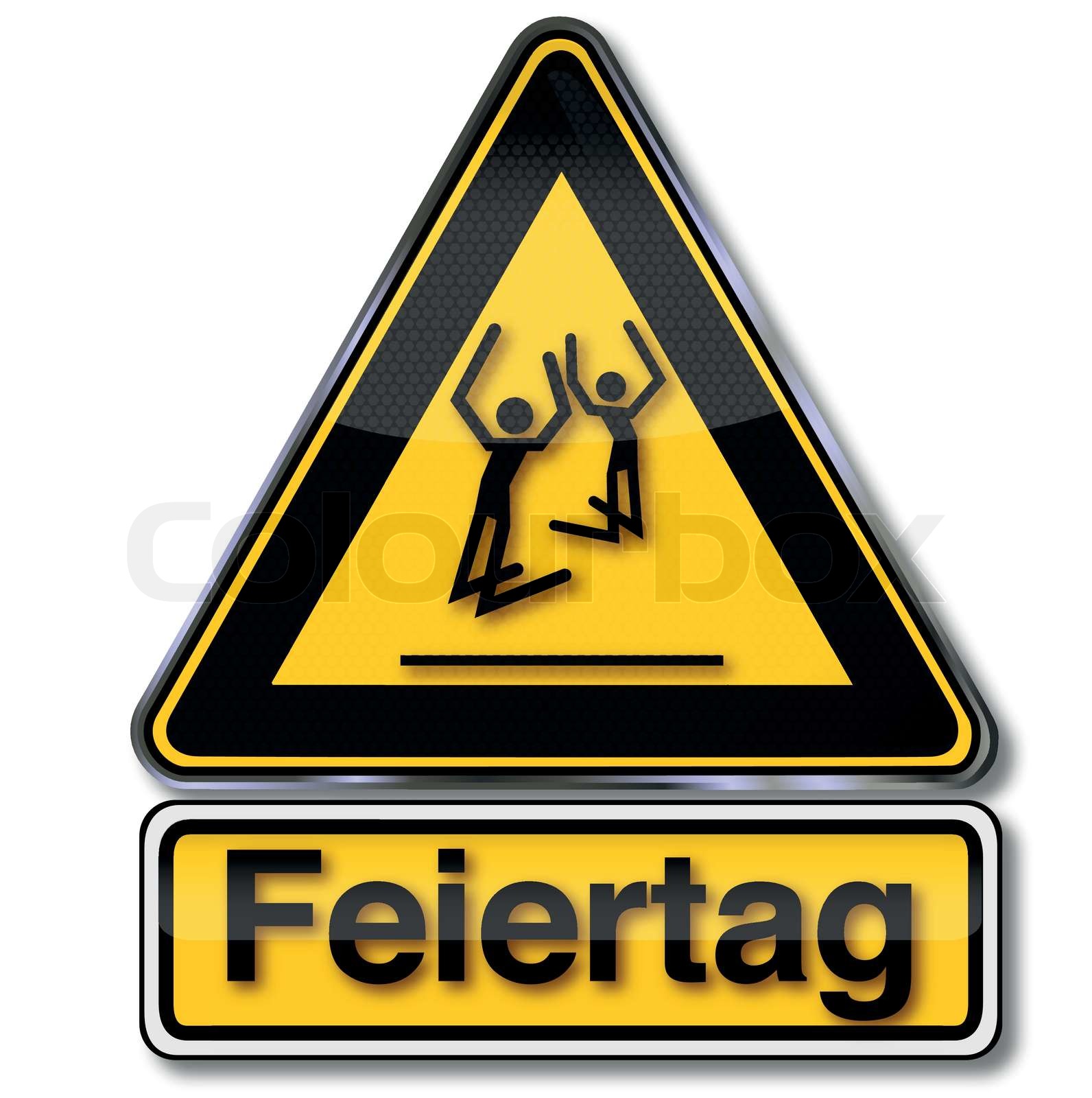 Schild Feiertag | Stock-Vektor | Colourbox