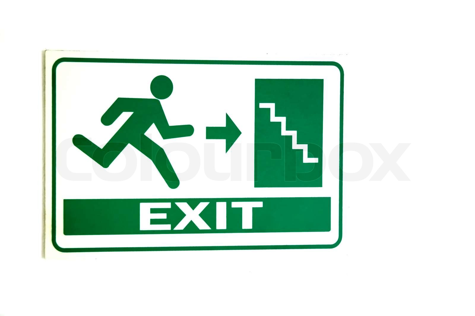 EXIT signs | Stock image | Colourbox