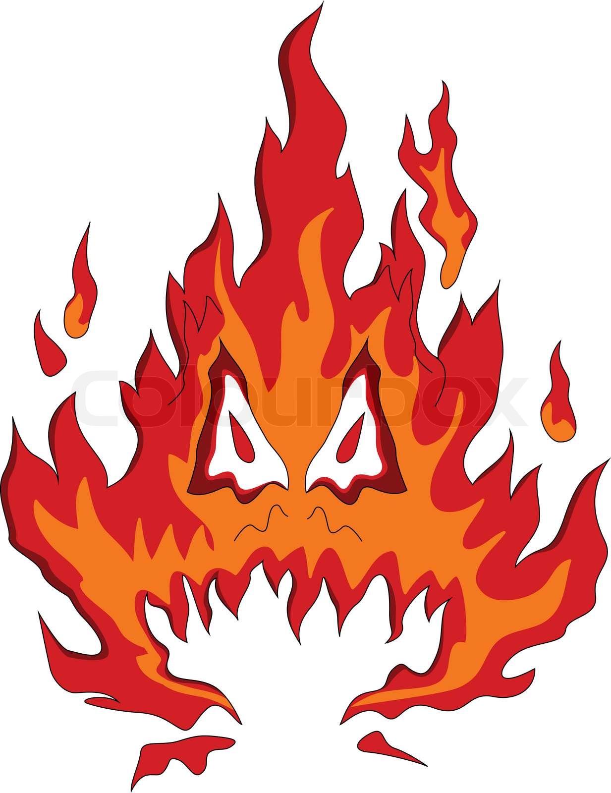 fire monster | Stock vector | Colourbox