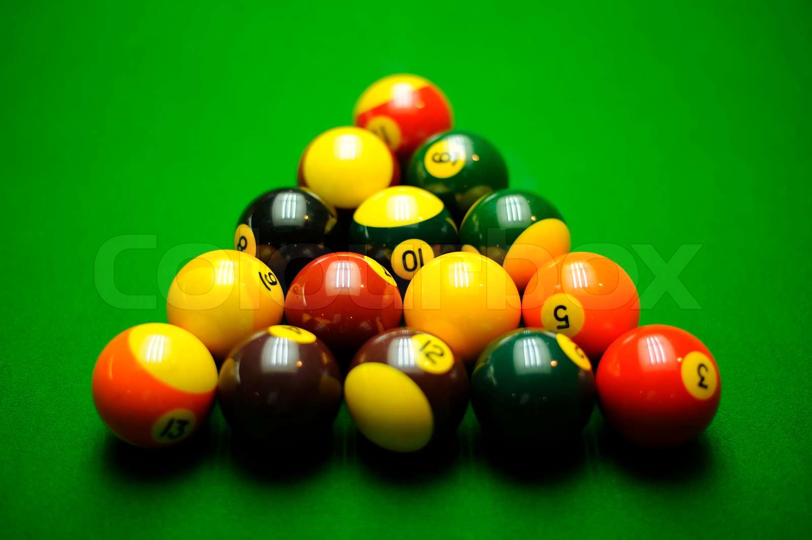 Snooker game | Stock image | Colourbox