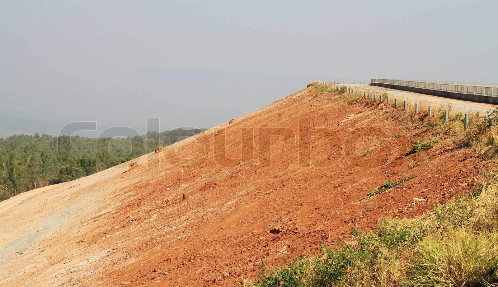 slope land,with grass | Stock image | Colourbox