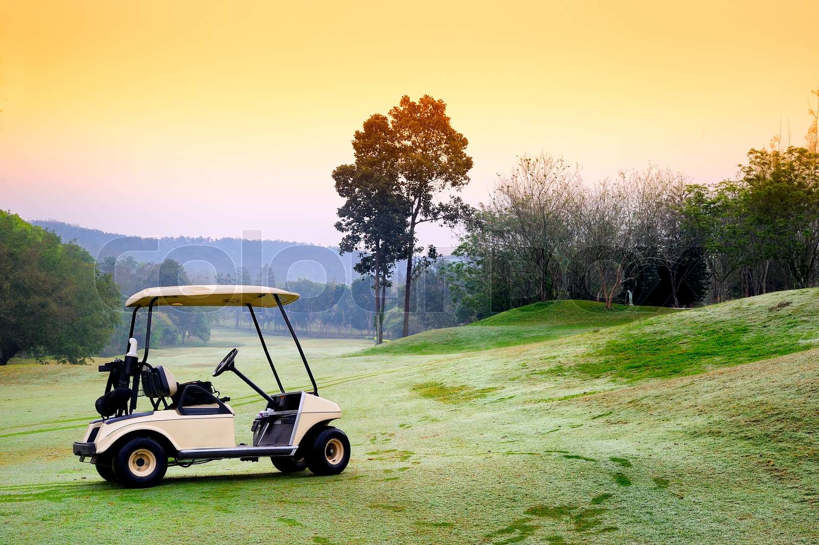 Golf Club Car | Stock Bild | Colourbox