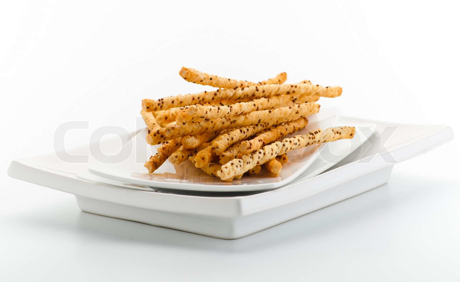 Pretzel bread sticks ready for everyone to enjoy | Stock image | Colourbox