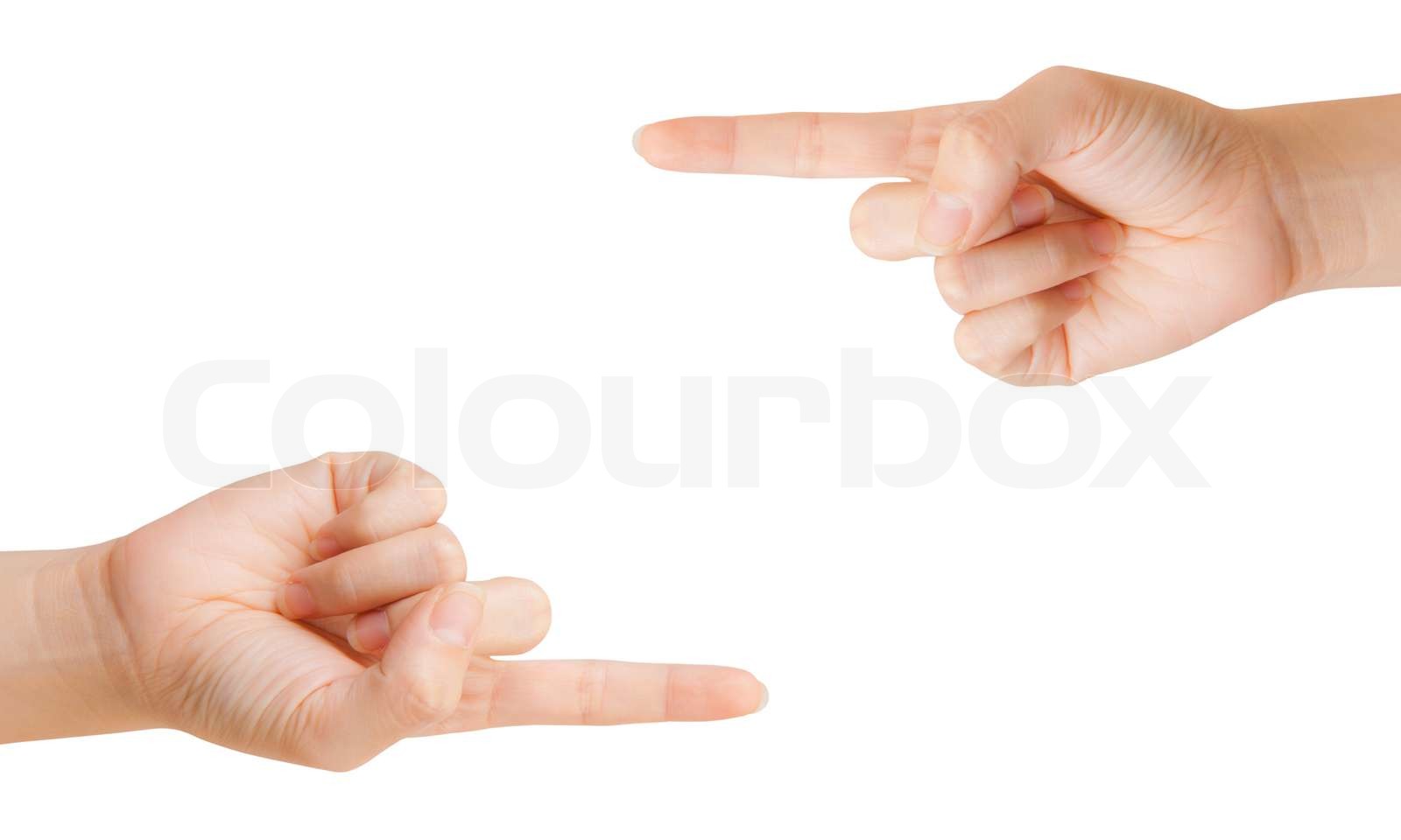 two hands | Stock image | Colourbox