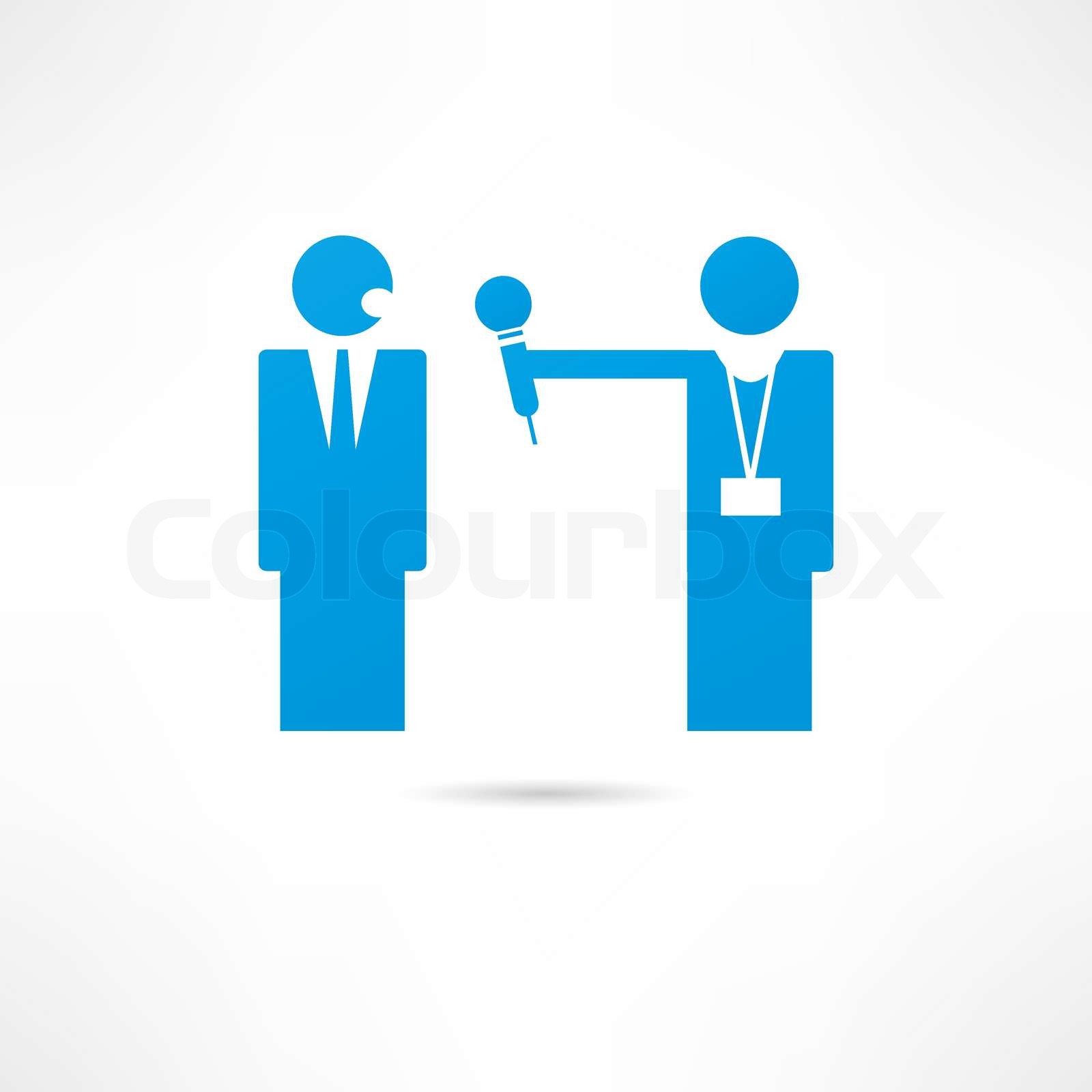 Interview icon | Stock vector | Colourbox