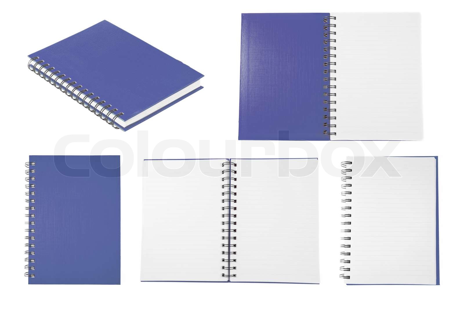 blue notebook collection | Stock image | Colourbox