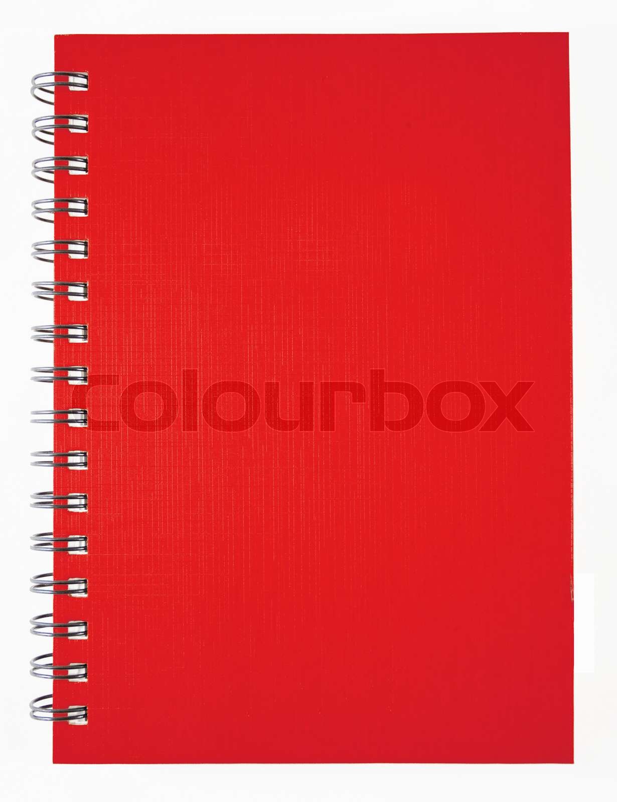 Red Notebook isolated | Stock image | Colourbox