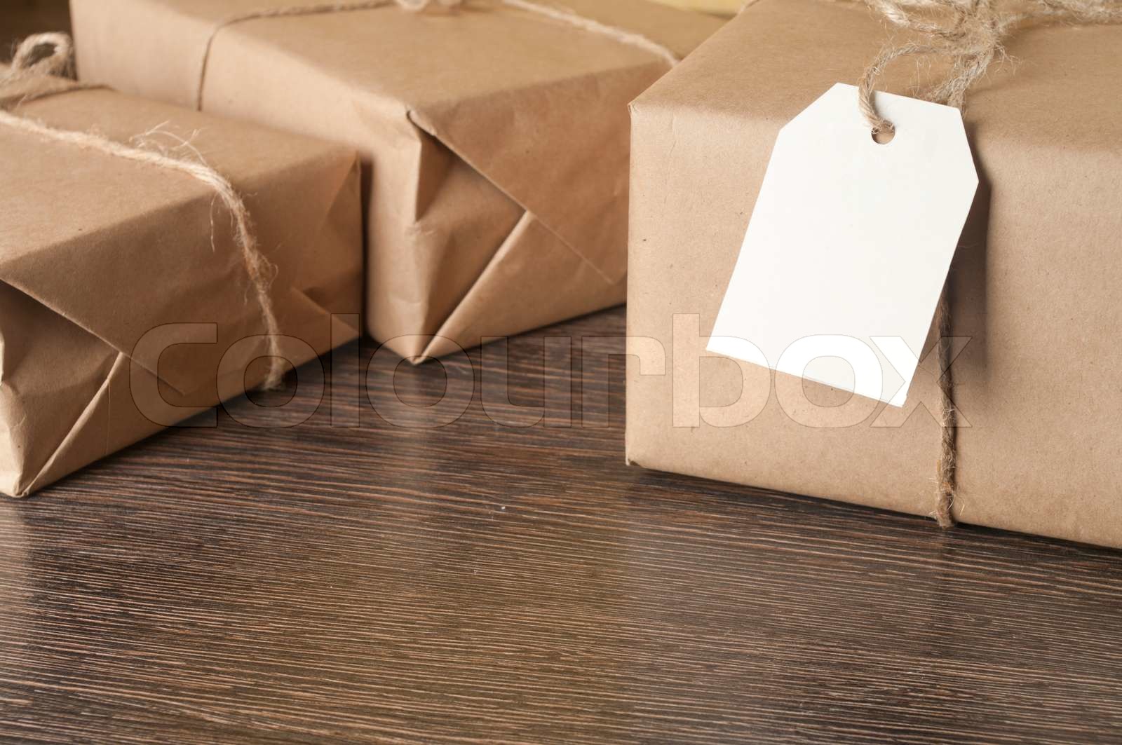 pile parcel wrapped | Stock image | Colourbox