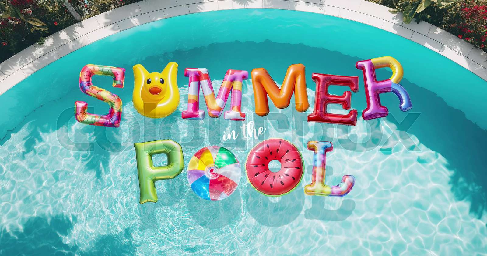 Summer In The Pool Animation | Stock video | Colourbox