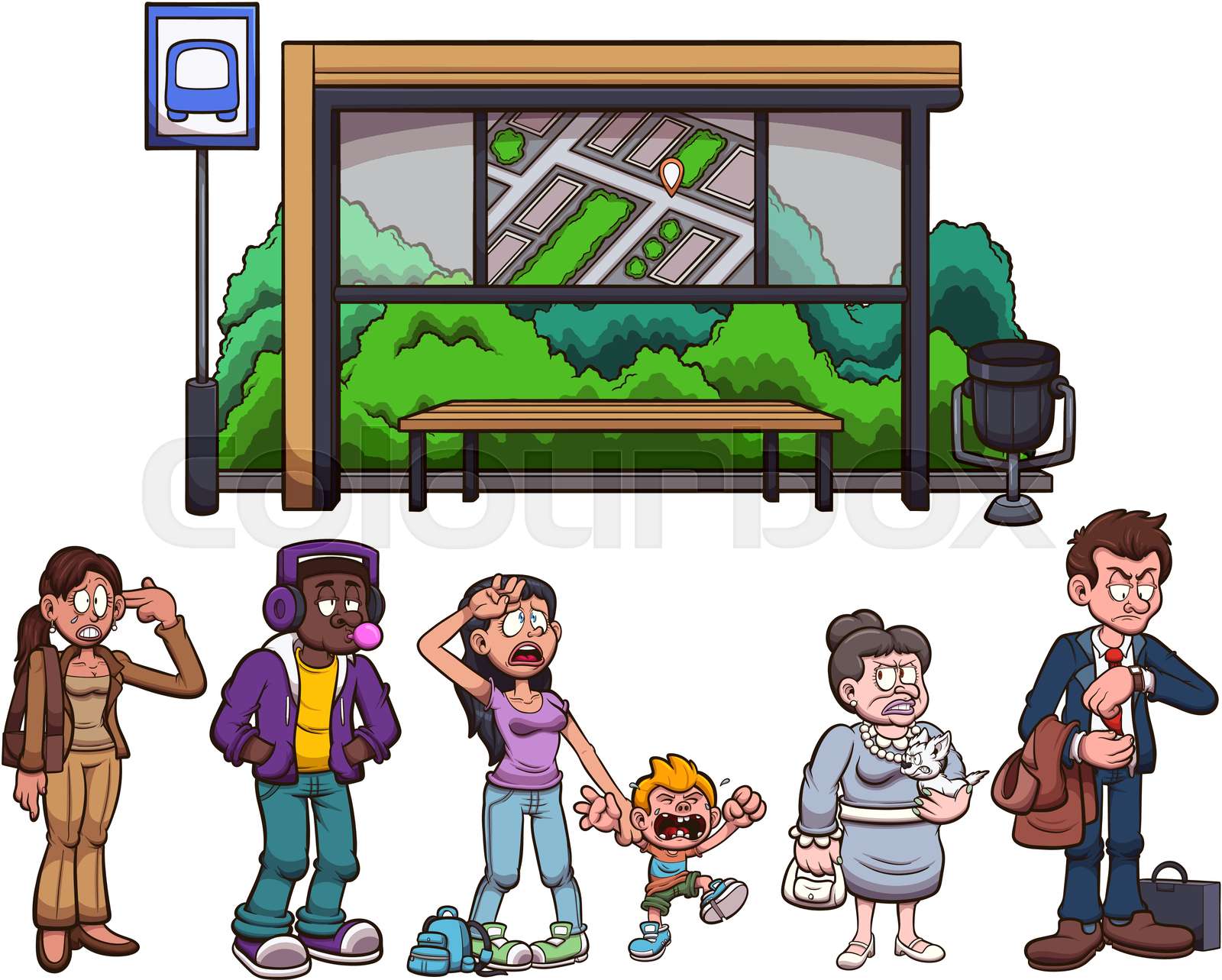 People Waiting Clipart