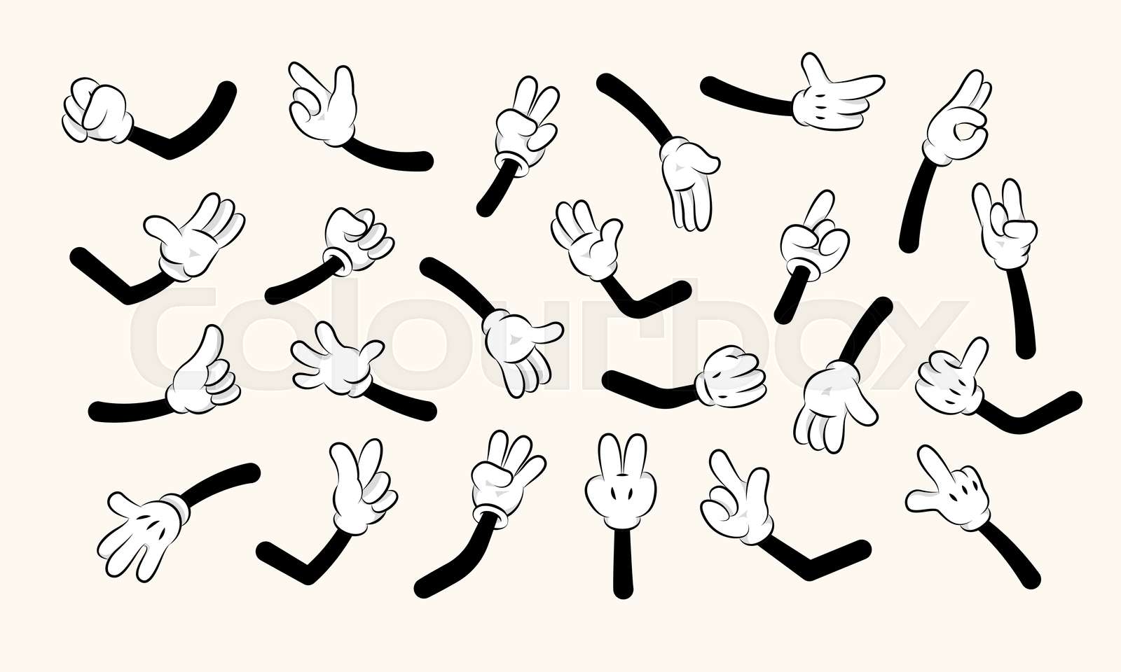 Mickey Mouse Hand Gestures