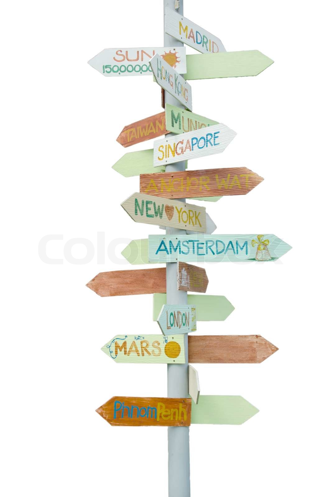 travel traffic sign | Stock image | Colourbox