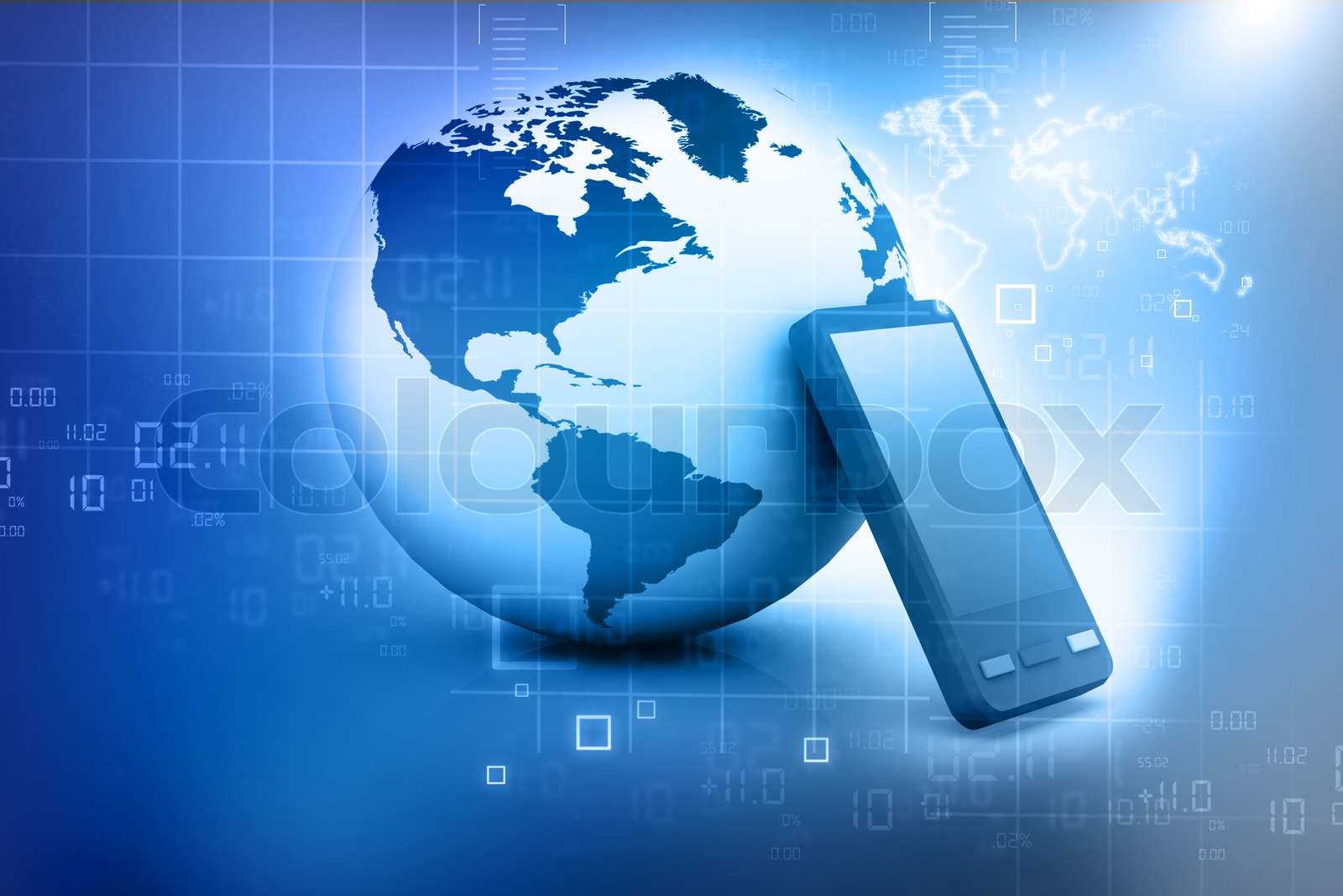 World Modern communication technology | Stock image | Colourbox