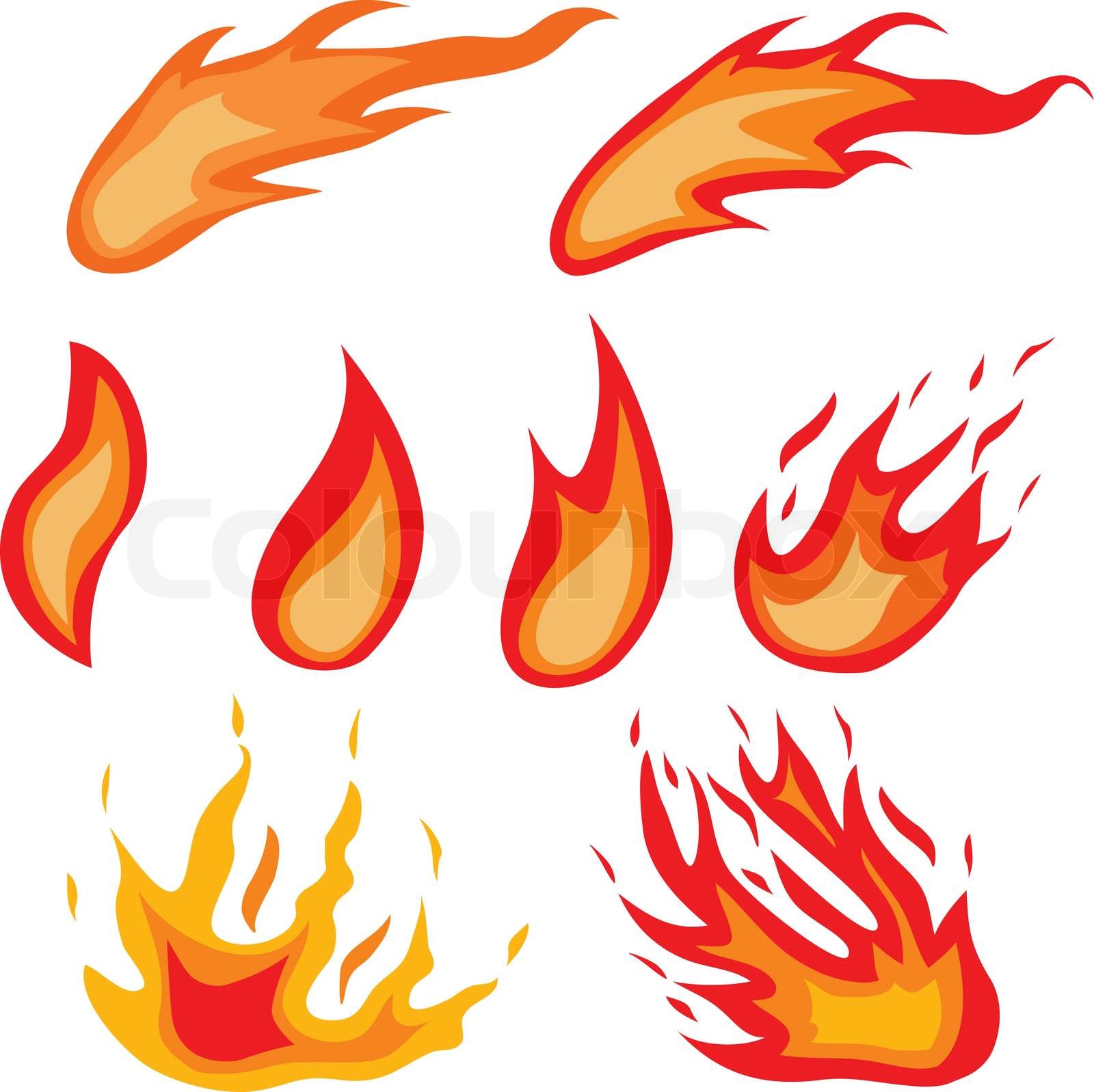 Feuer -Symbole | Stock-Vektor | Colourbox