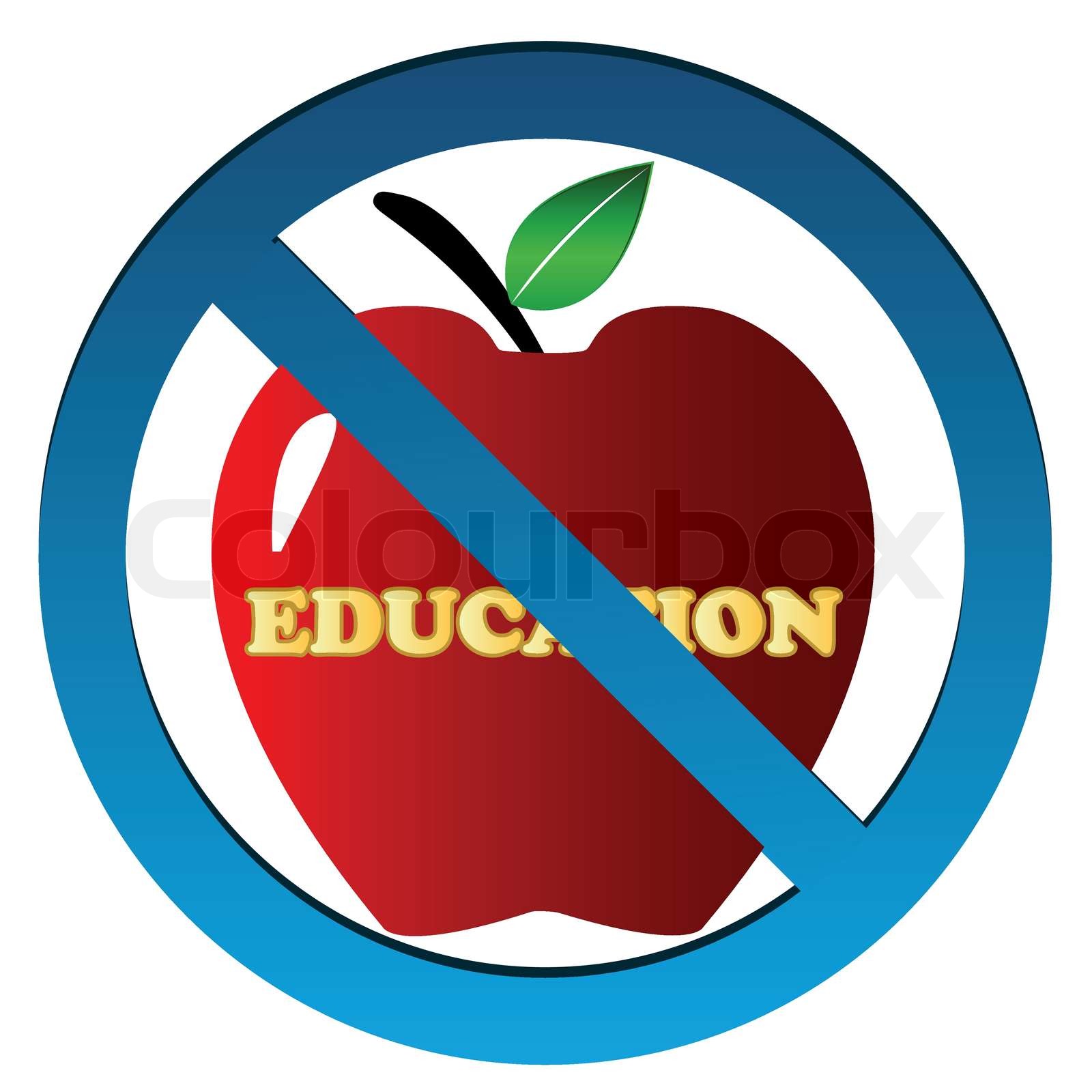 No education icon | Stock vector | Colourbox