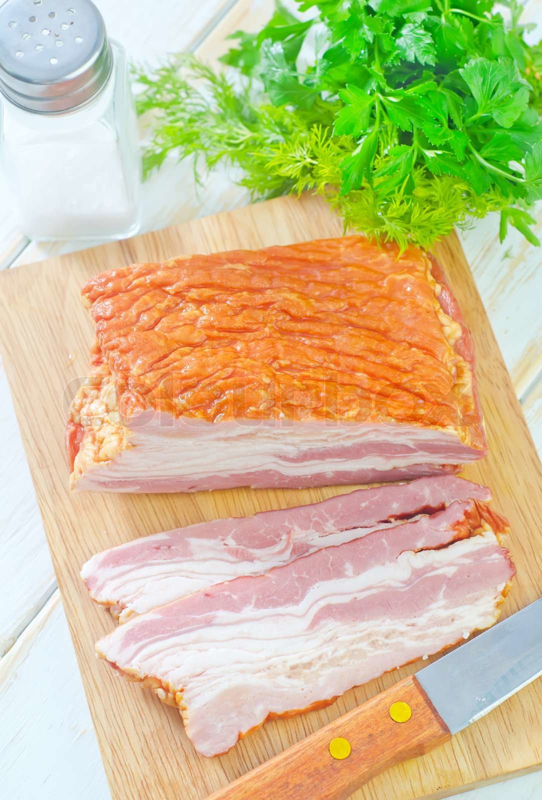 smoked bacon | Stock image | Colourbox