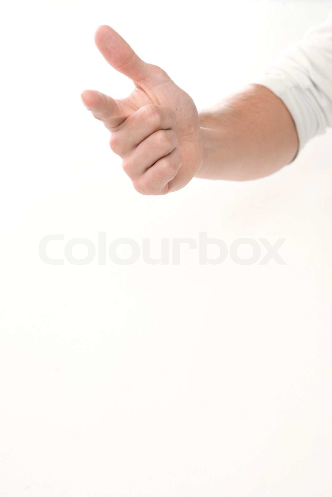 Hånd som viser et hånd tegn | Stock foto | Colourbox