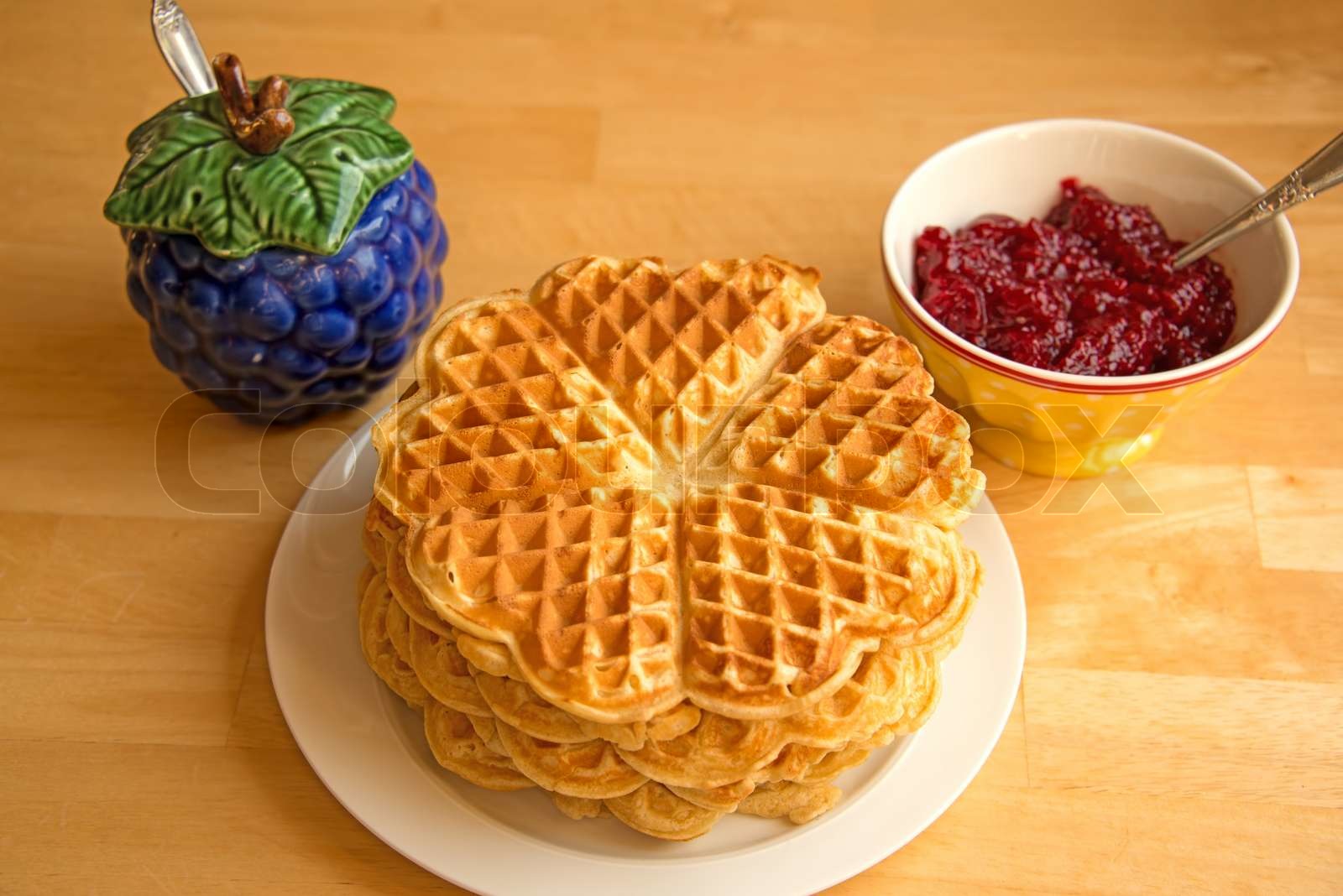 Waffles | Stock image | Colourbox