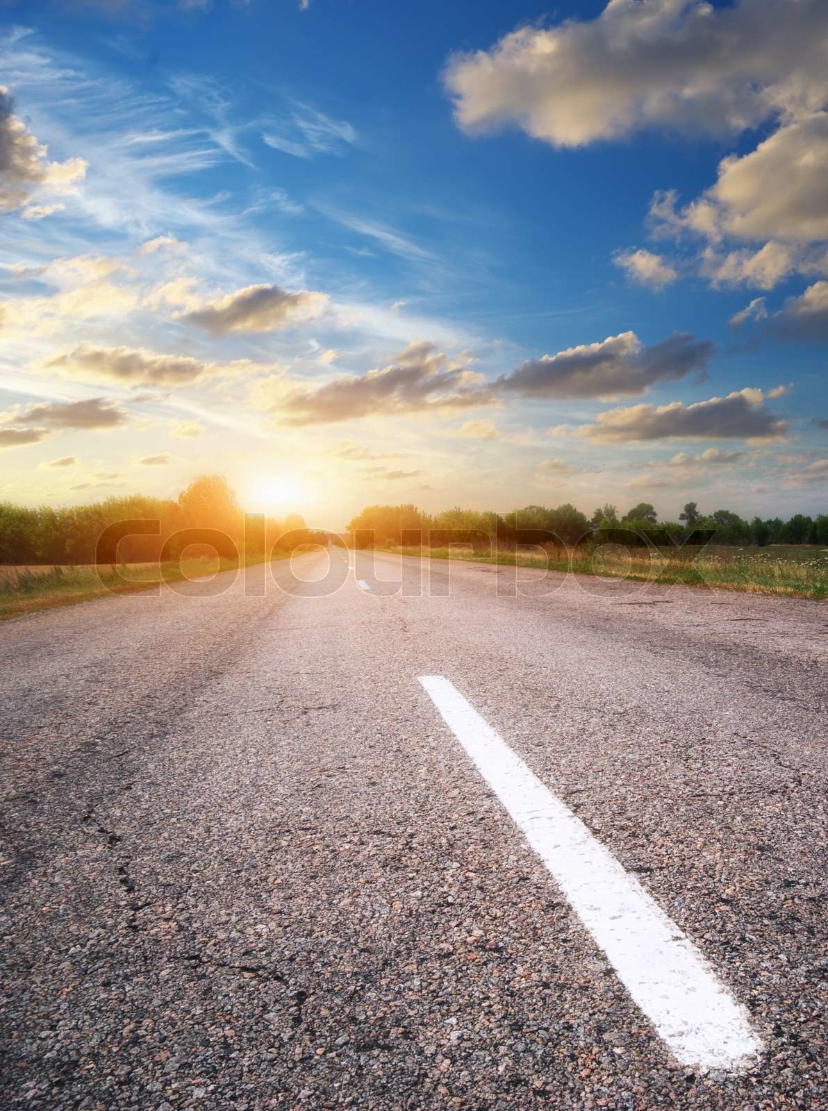 Deep road | Stock image | Colourbox