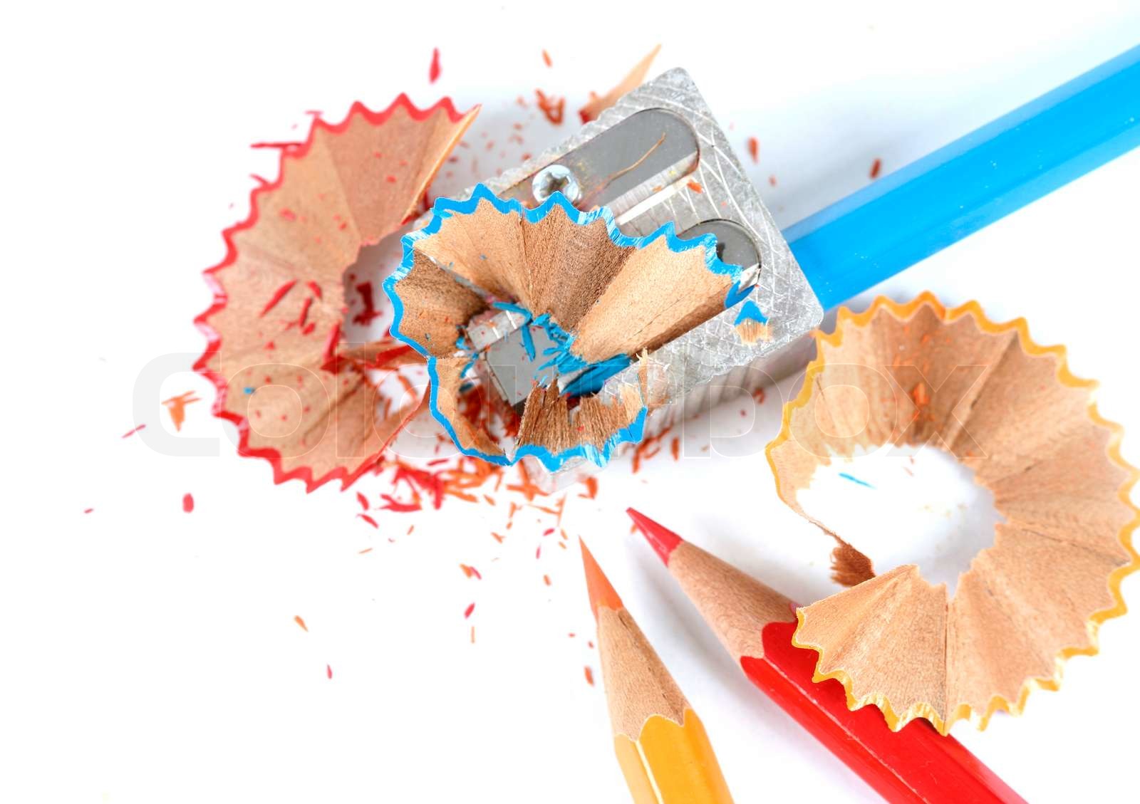 Bleistifte und Spitzer | Stock Bild | Colourbox