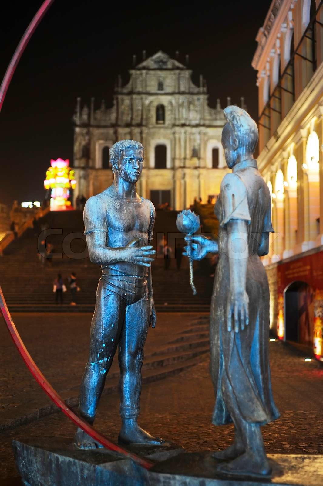 Friendship -Statue | Stock Bild | Colourbox