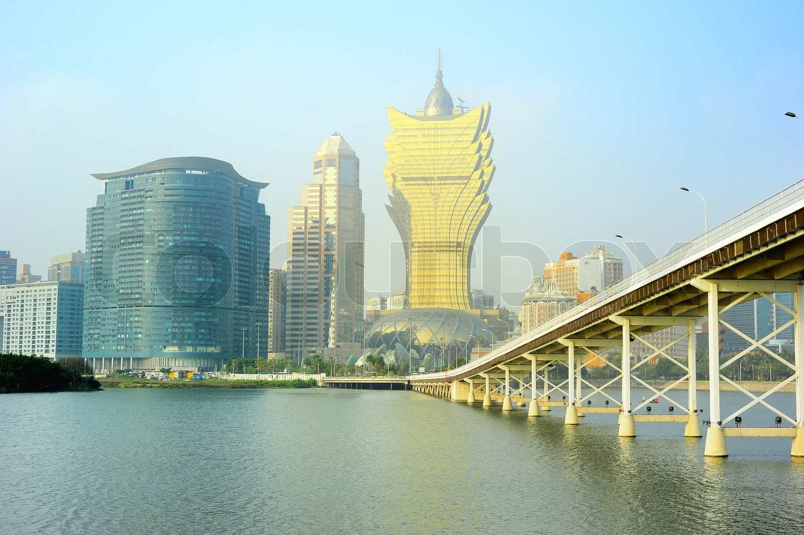 Skyline of Macau city center atsunset | Stock image | Colourbox