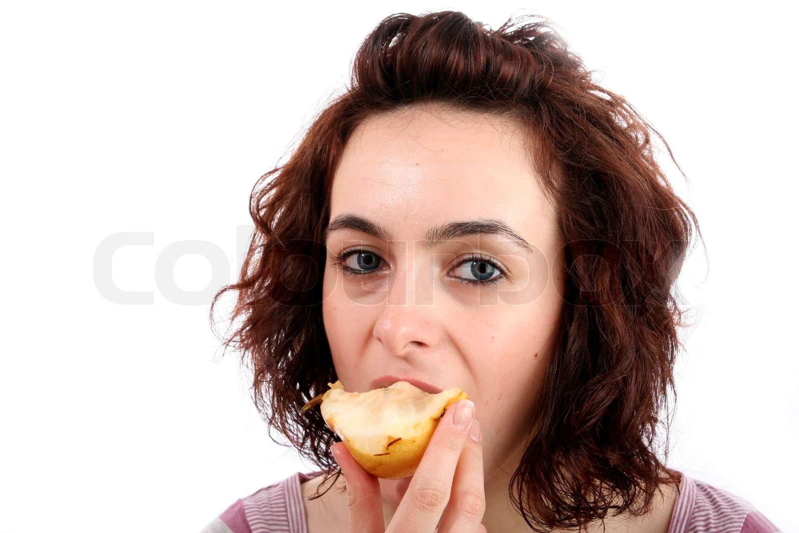 Hungry woman | Stock image | Colourbox